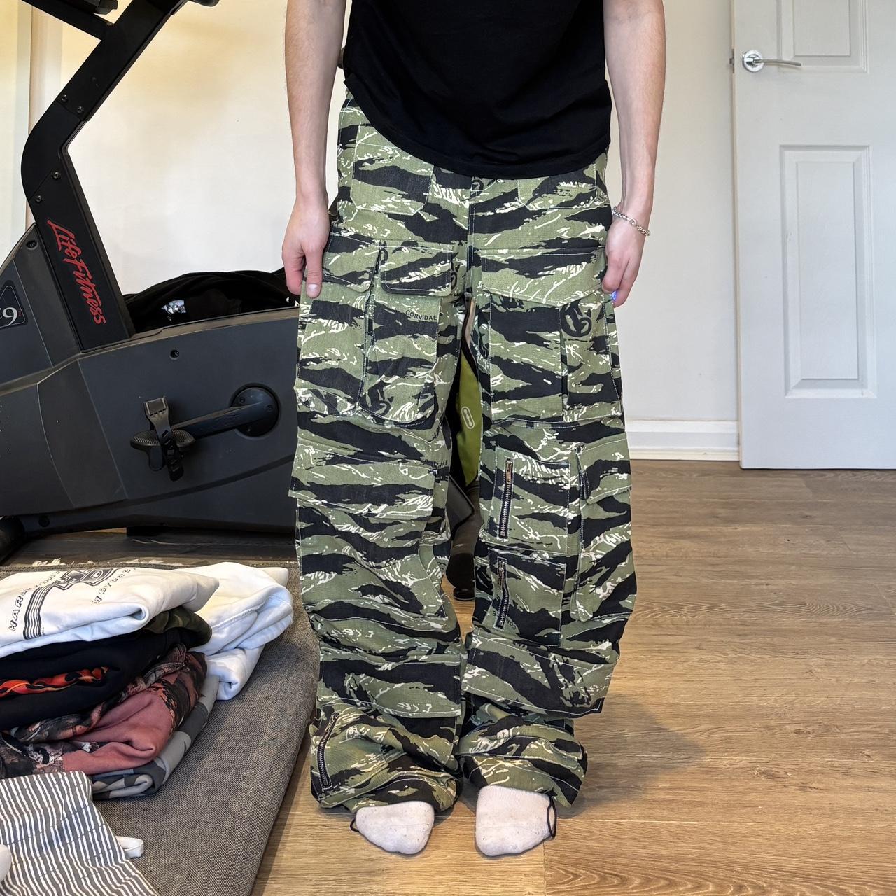 Corvidae / crvdae camo cargo pants Size M Like NEW... | Depop