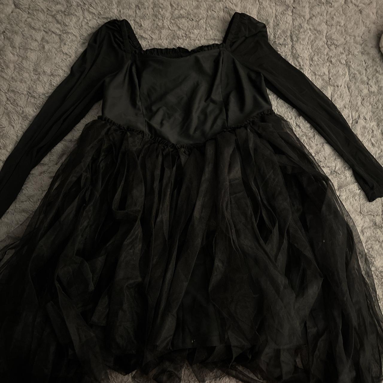 Torrid Black High-Low Gothic Halloween Costume Dress - Depop