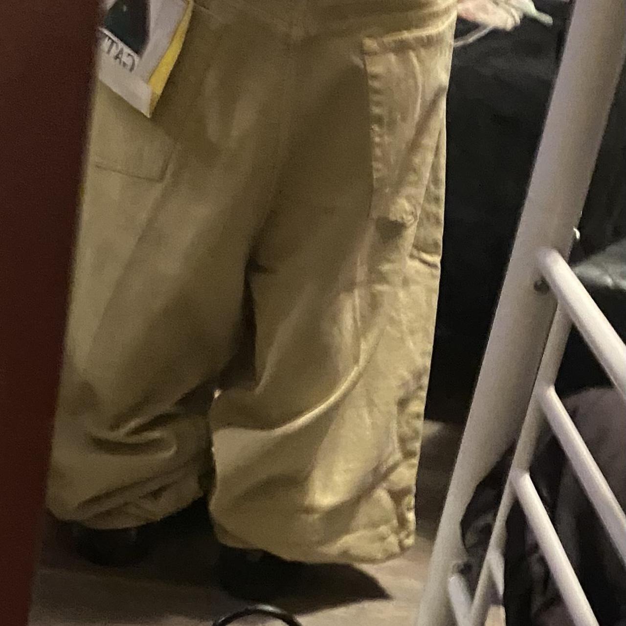 Super baggy khakis that’s stack #vitnage #lagate... - Depop