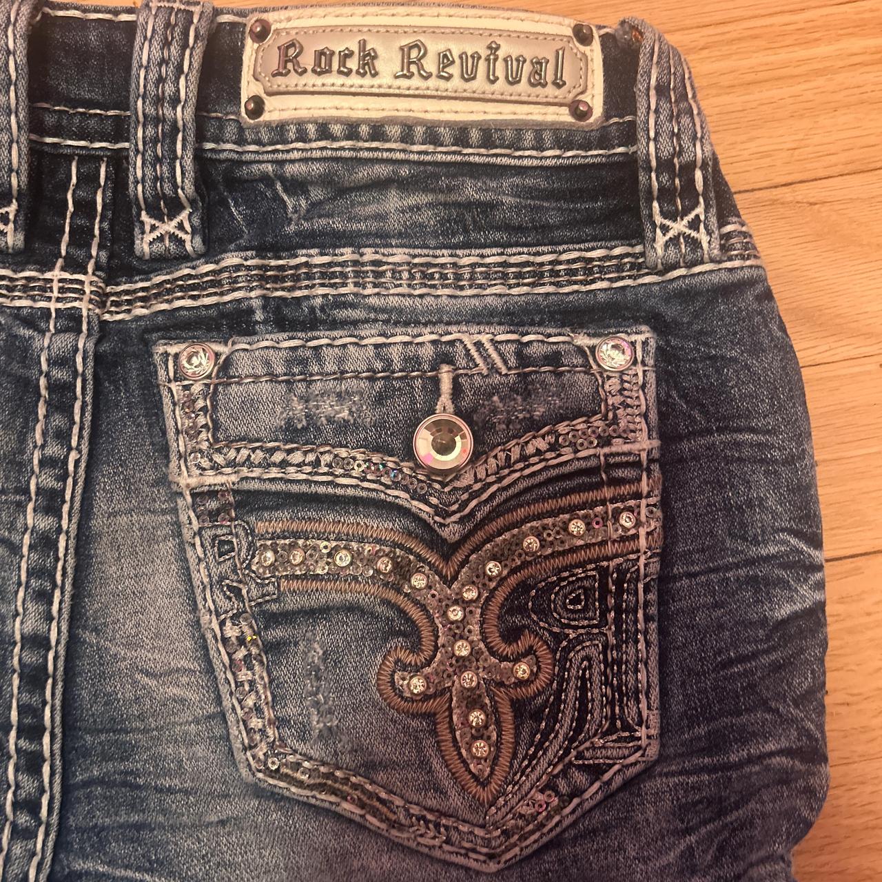 Rock Revival Women’s Beet Red Mid-Rise Boot Cut... - Depop