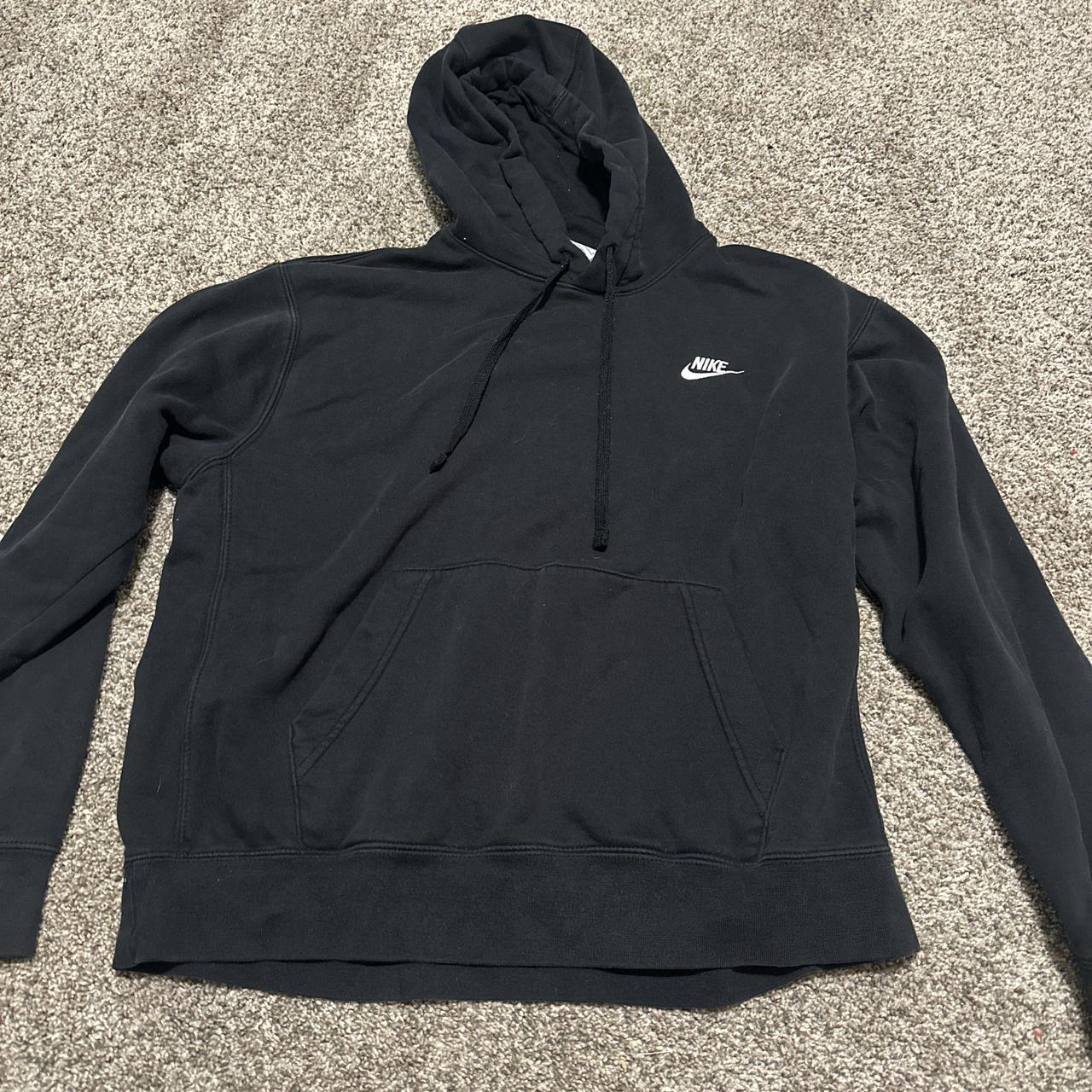 black nike hoodie - Depop