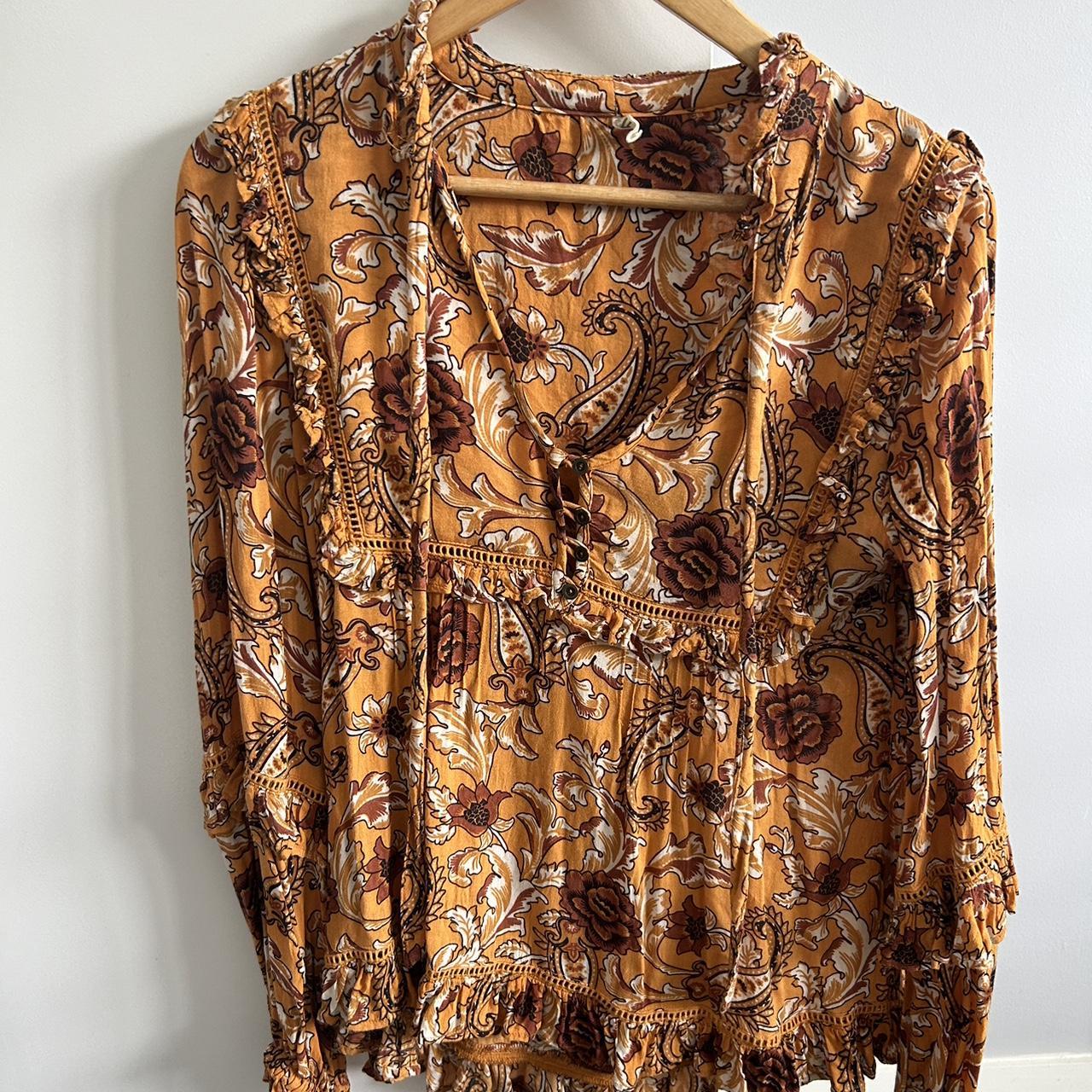 Spell long sleeve blouse. 4 buttons down the front.... - Depop