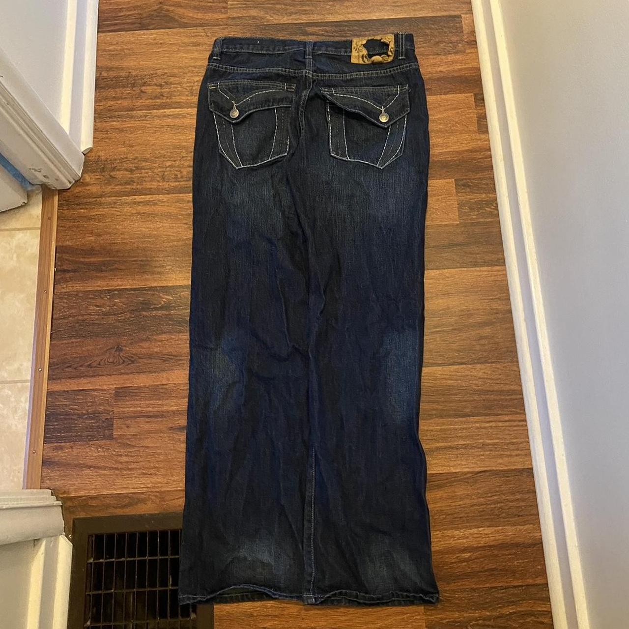 Y2K Chams Jeans Darkwash... - Depop