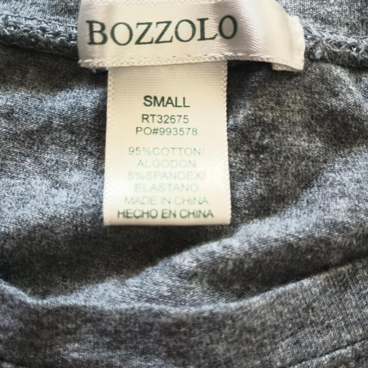 Grey Bozzolo short sleeve crop top sz small #casualtop | Depop
