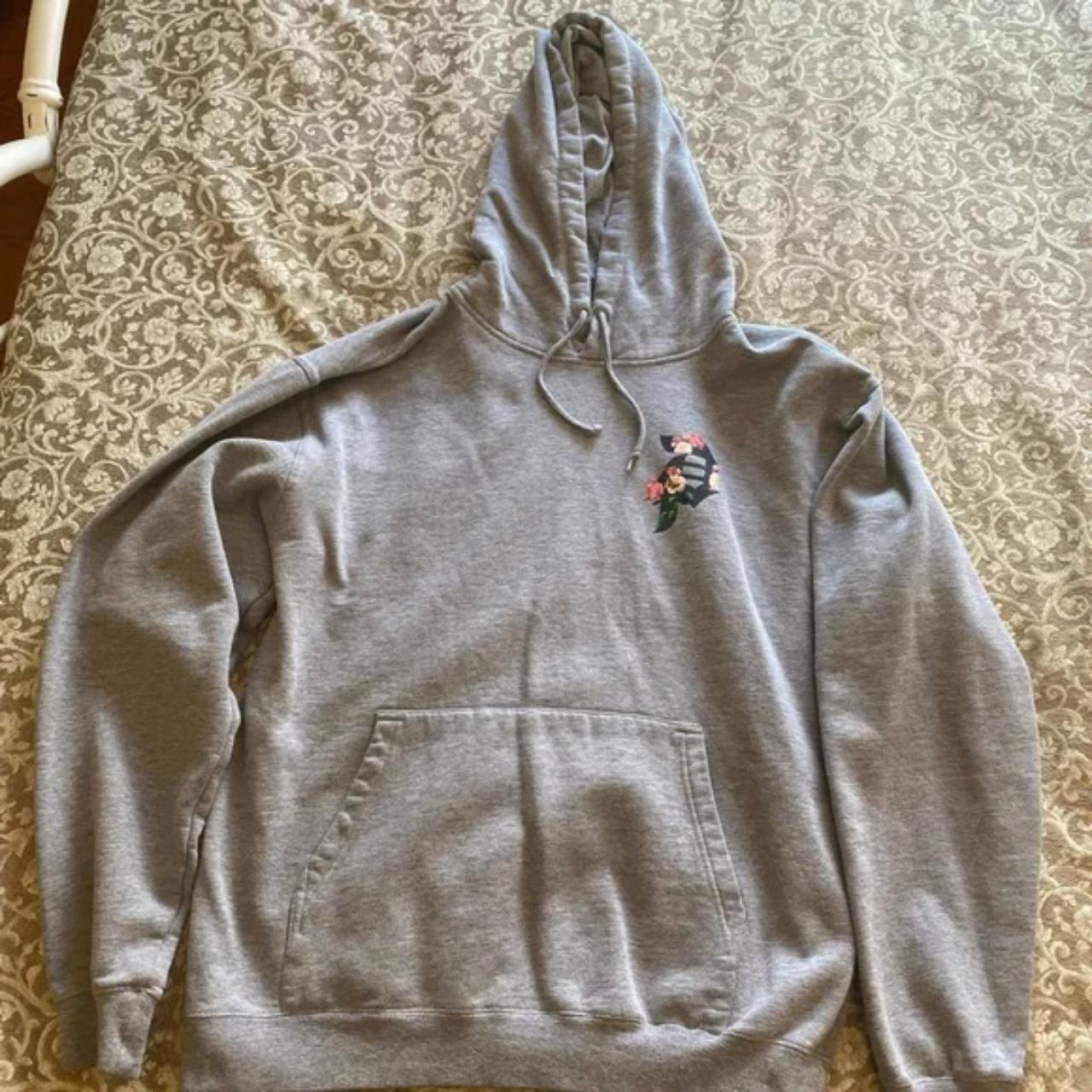 Primitive Flower-Pattern Hoodie - Depop