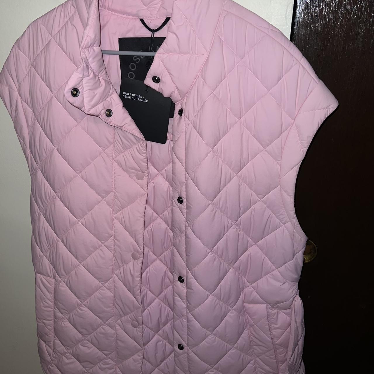 Pink moose knuckles vest. 100% authentic Brand new... - Depop