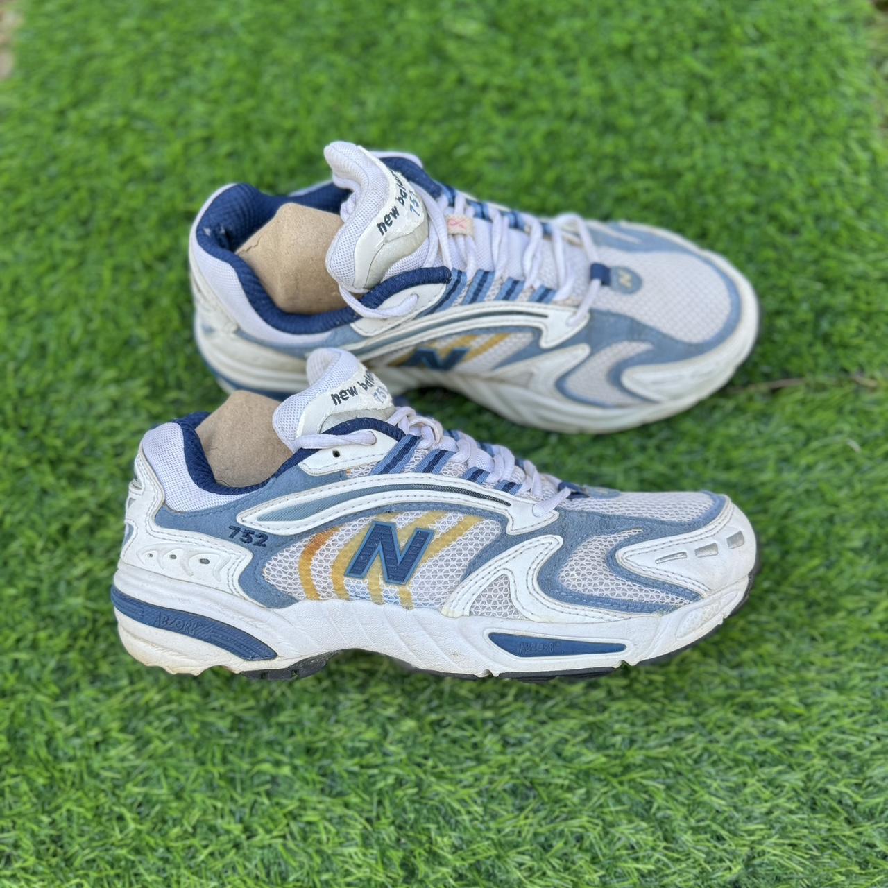 Vintage 90s New Balance 752 Womens Size 8 Spell Out... - Depop