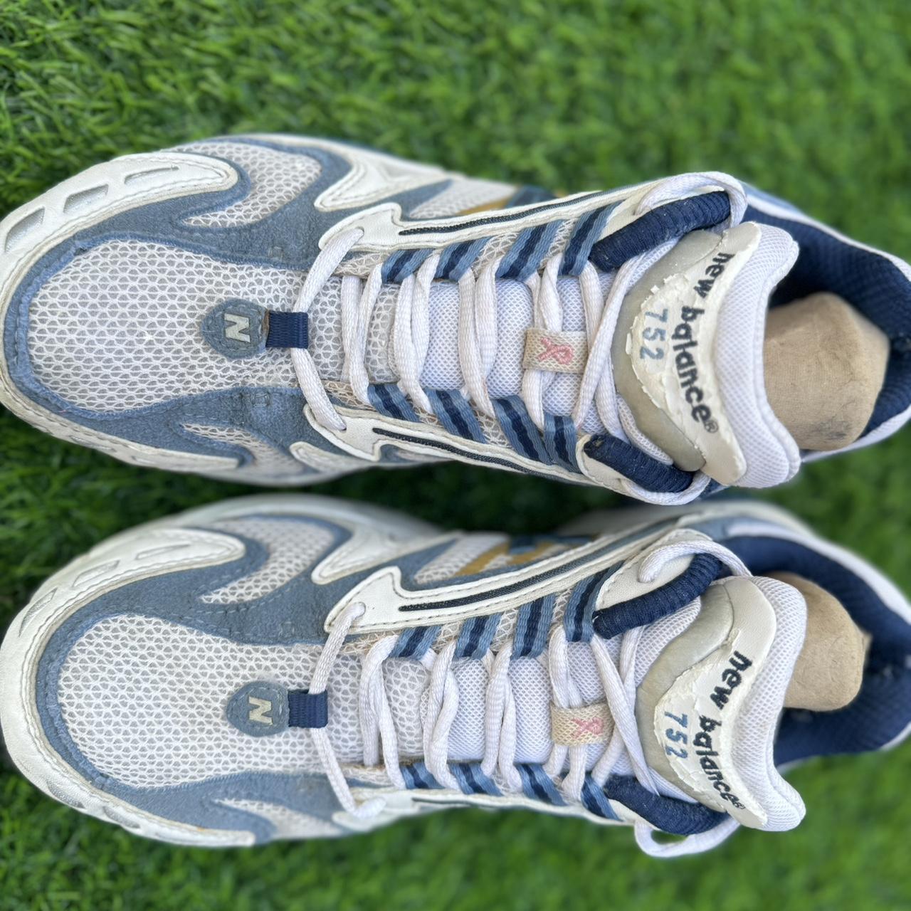 Vintage 90s New Balance 752 Womens Size 8 Spell Out... - Depop