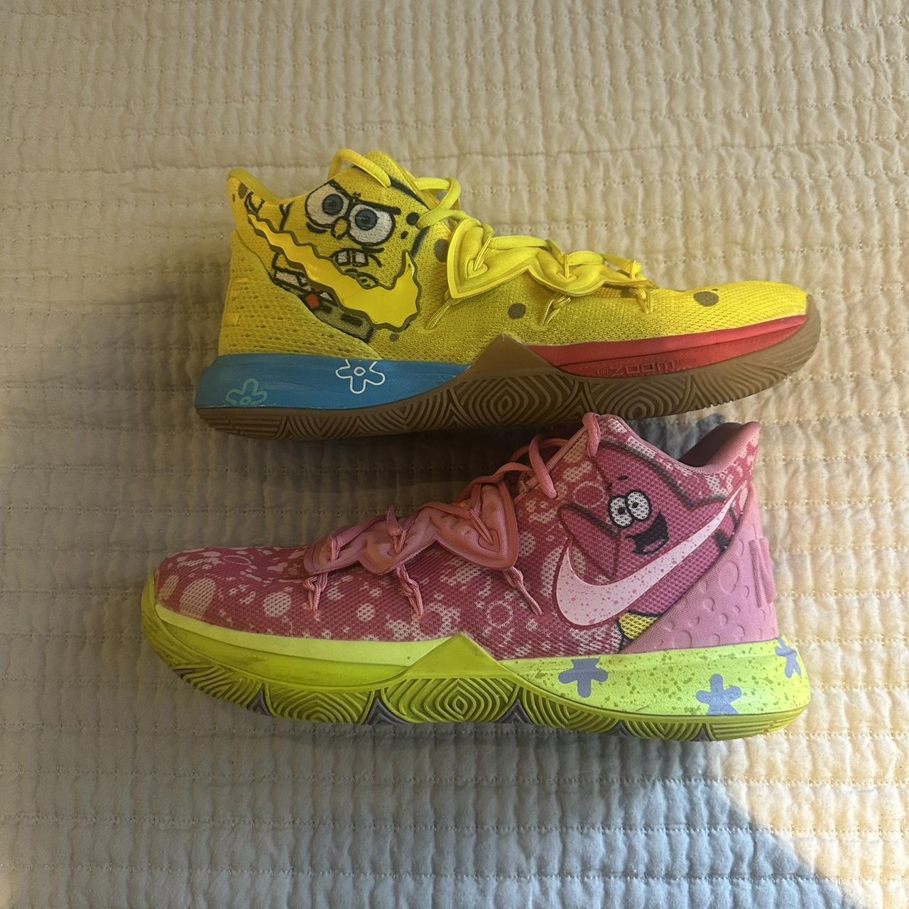 Kyrie 5 custom SpongeBob X Patrick Nike Kyrie... | Depop