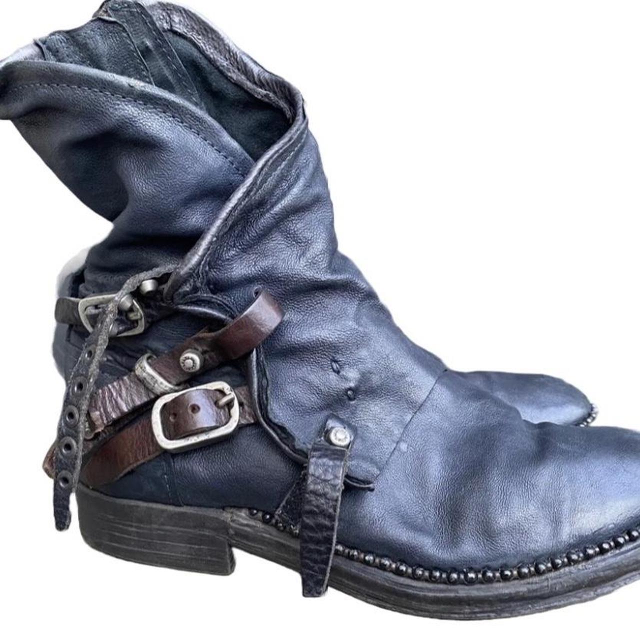 Vintage A.S.98 Airstep Black Leather Boots Similar... | Depop