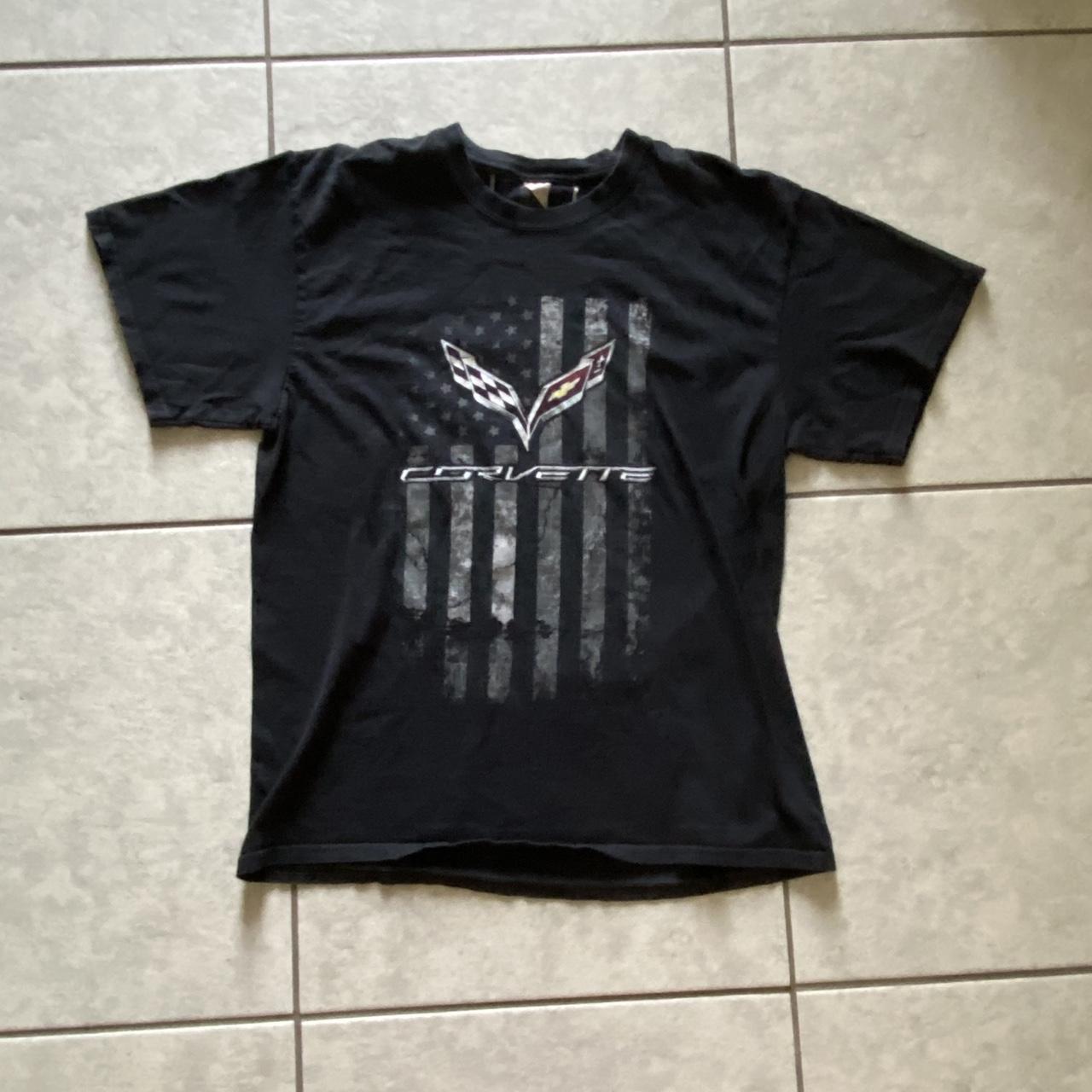 Black Corvette racing t-shirt #CorvetteRacing | Depop