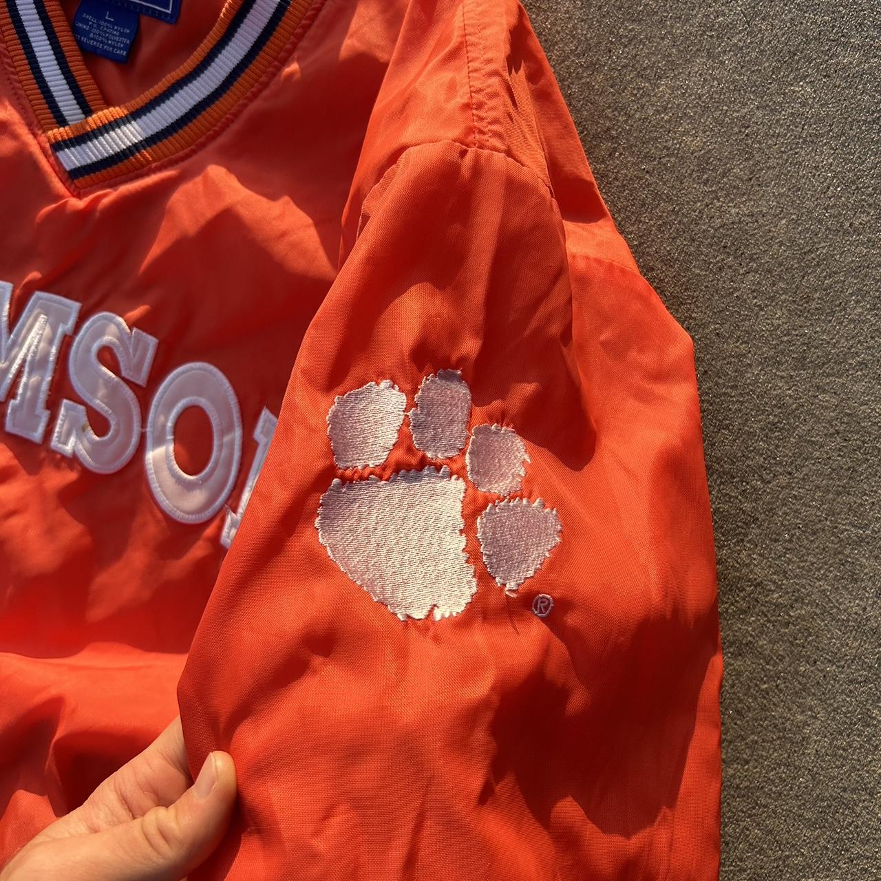 vintage 90s starter clemson windbreaker size large... - Depop
