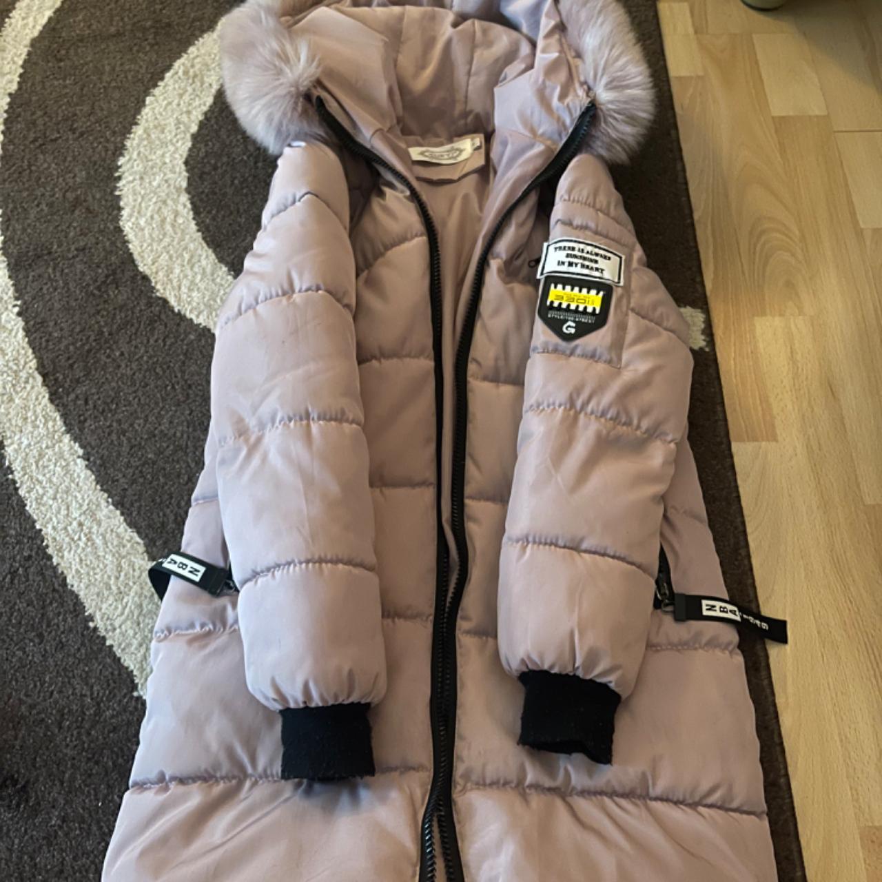 Pink Disney Fonts Jacket Teenager. Used condition... - Depop