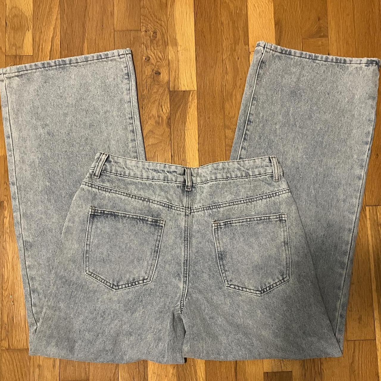 Edikted Magda Low Rise Acid Wash Jeans Size :... - Depop