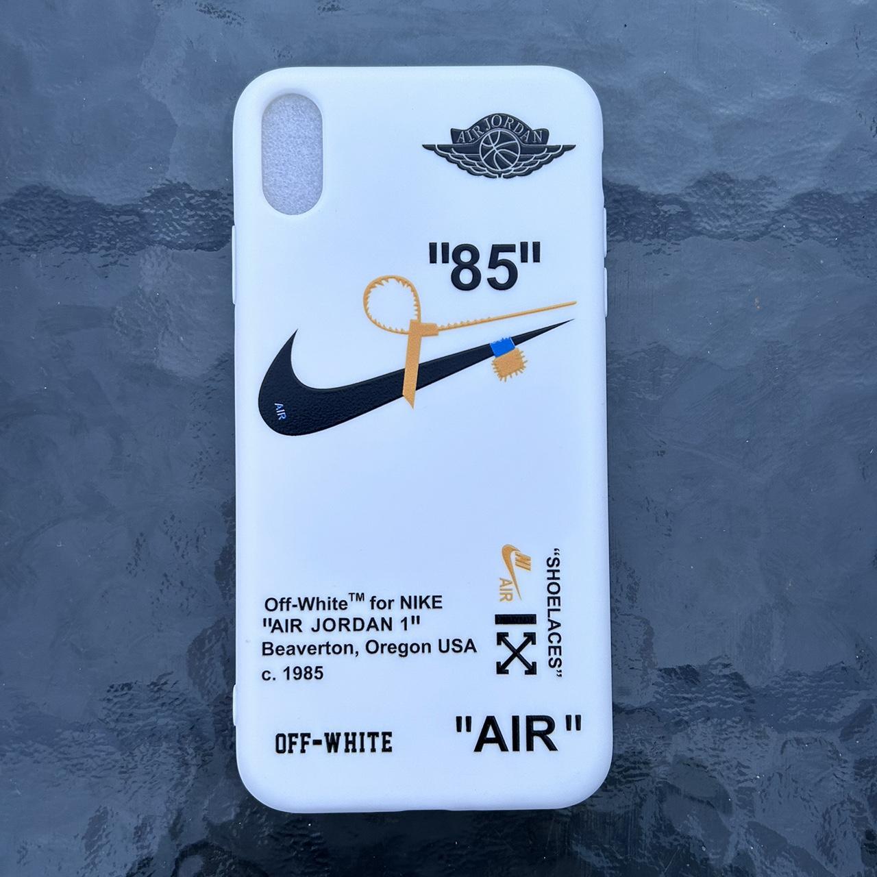 White Nike Air Jordan Phone Case | iPhone... - Depop