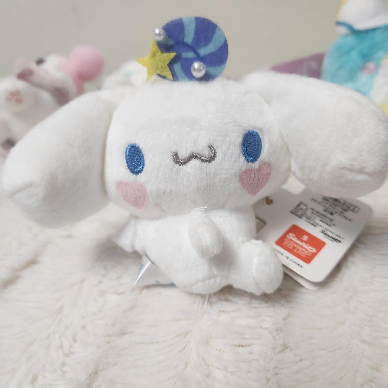 Sanrio Cinnamoroll Blue Snail Shell plush keychain... - Depop