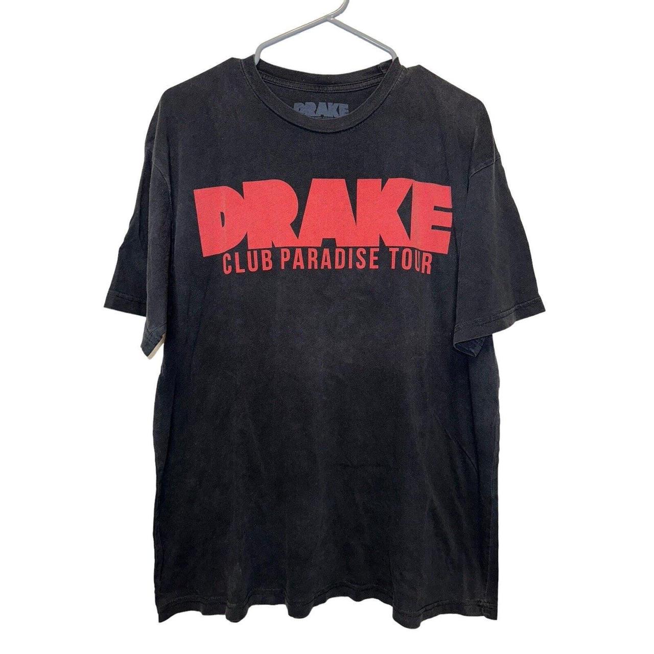 DRAKE Club Paradise Concert Tour Band Tee T-Shirt Black - Depop