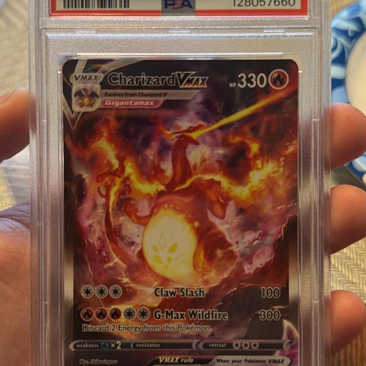 Charizard VMAX Pokémon Trading Card #PokemonTCG PSA 8 | Depop