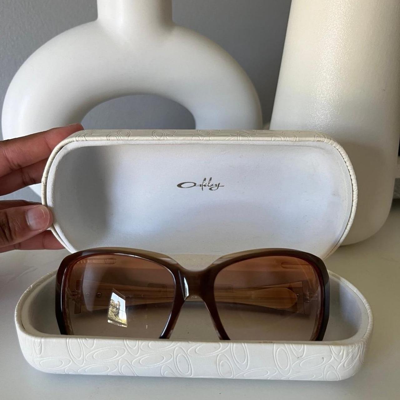 Brown Oakley frames from early 2000s comes with... | Depop