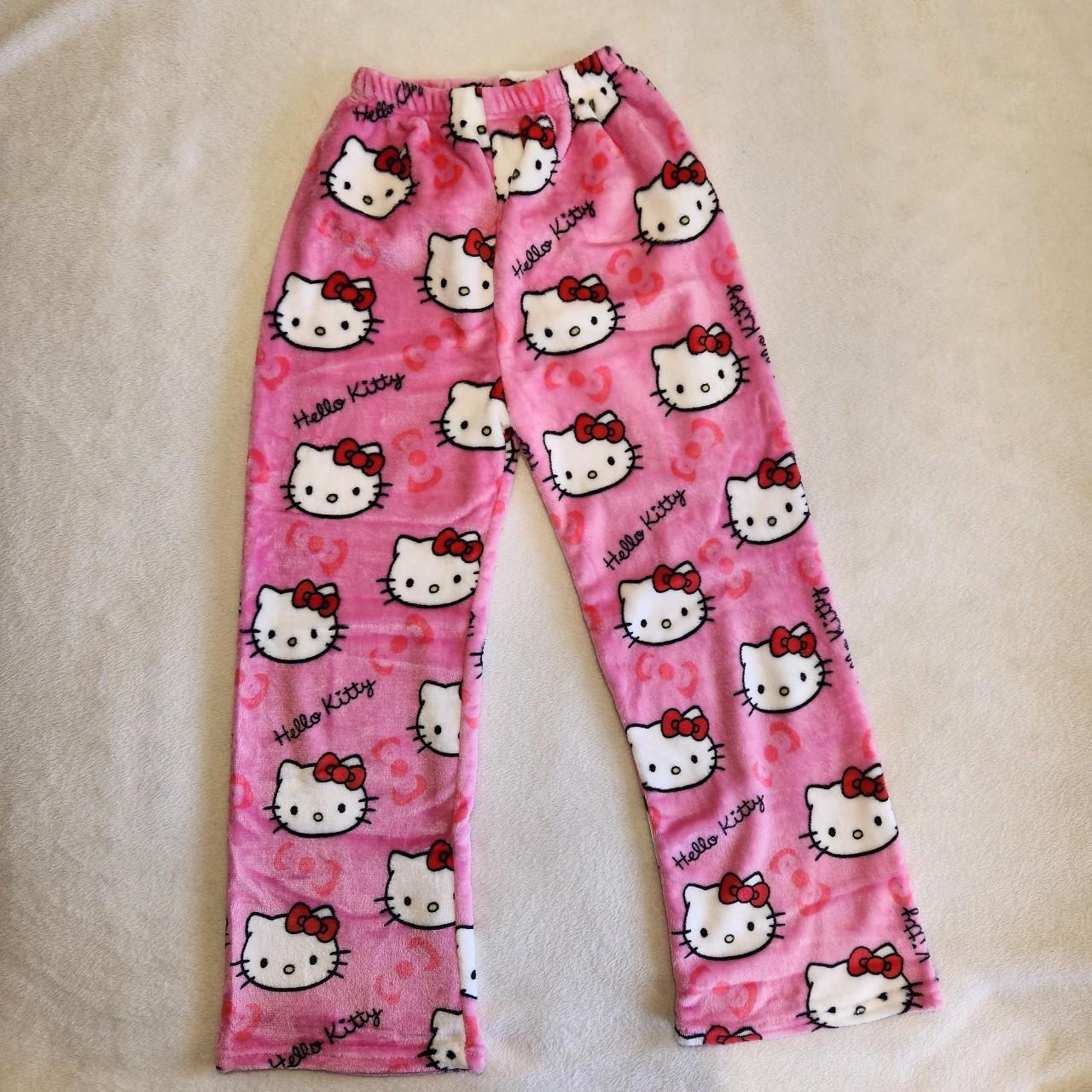 Pink Hello Kitty PJ Pants 🦋 Please contact me... - Depop