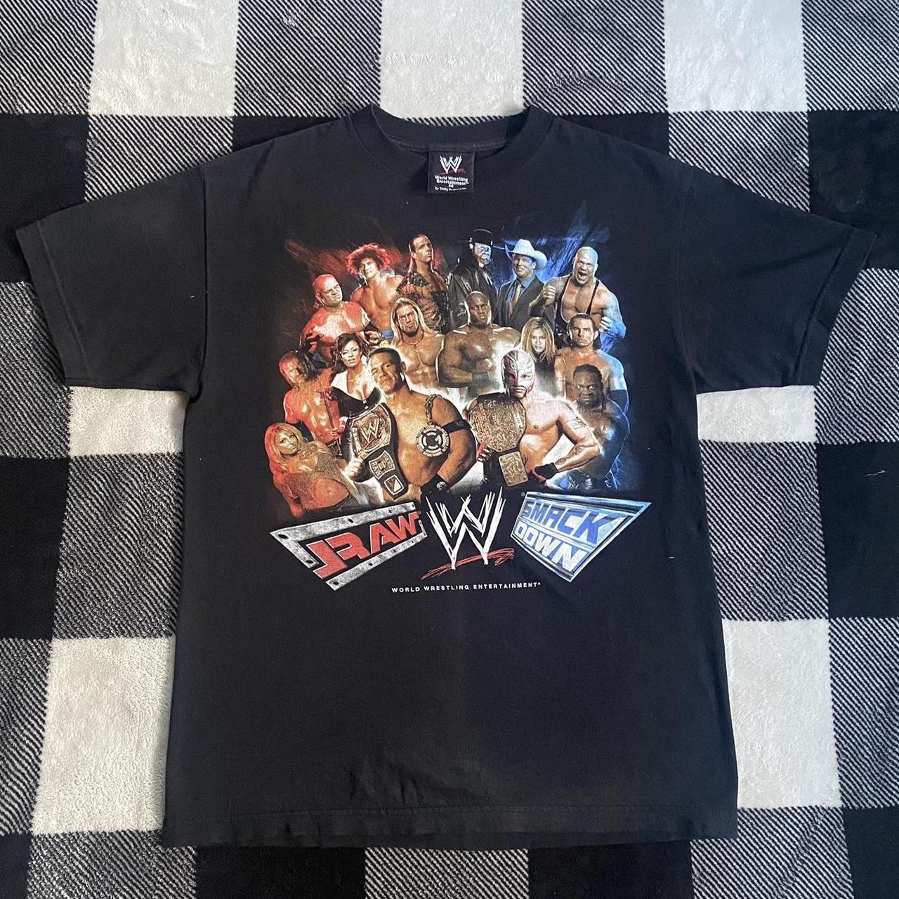 Vintage WWE shirt 2002 wwe shirt super tuff witha... - Depop