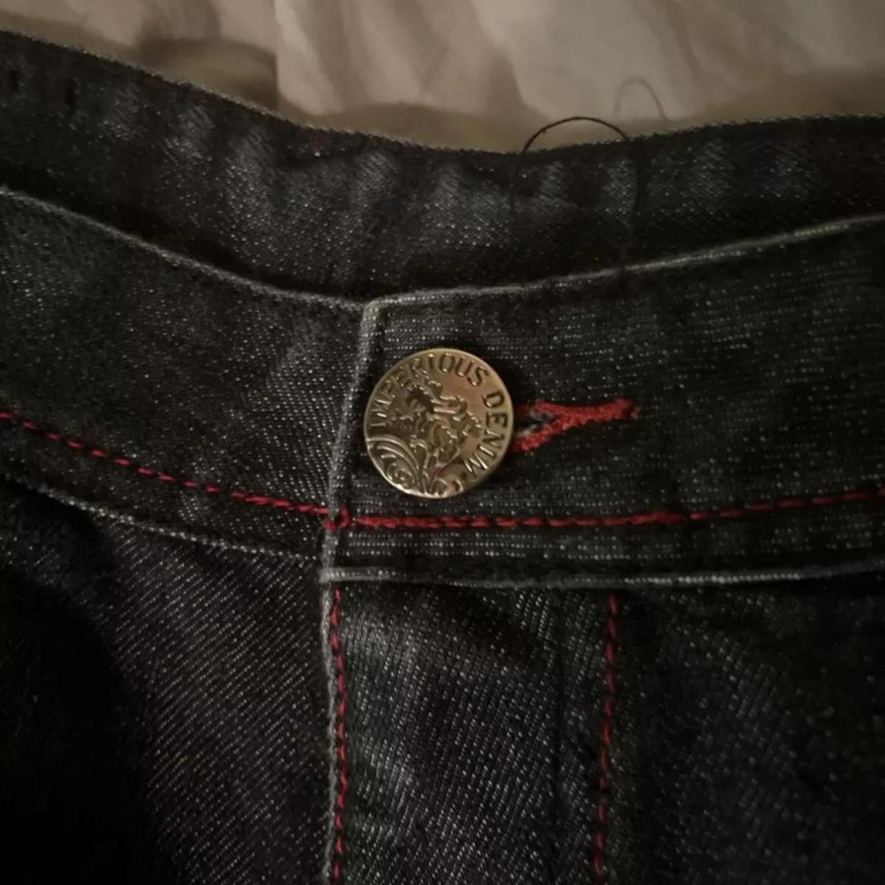 Imperious embroidered denim jeans - Depop