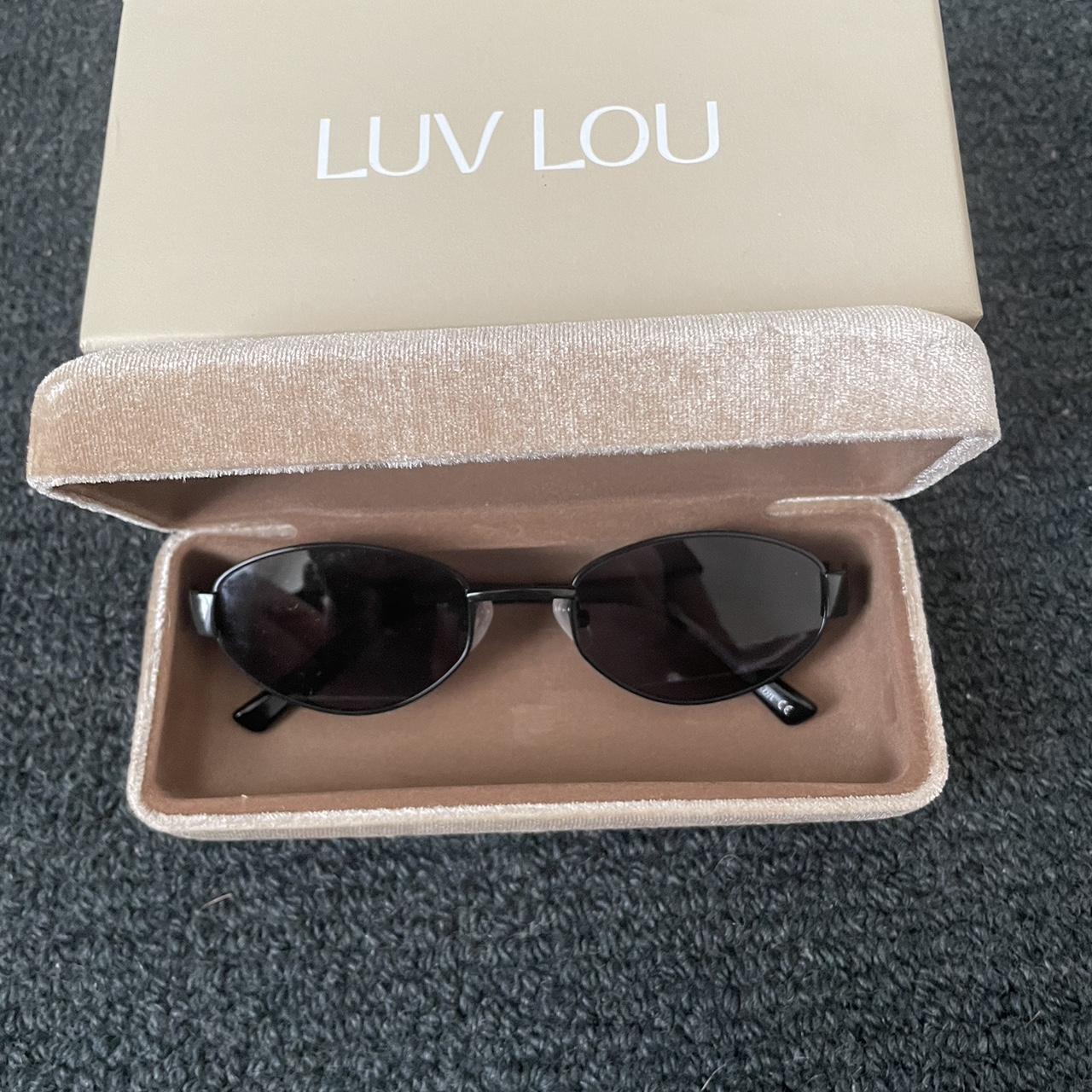 Lov Lou Boston black sunglasses Perfect condition -... - Depop