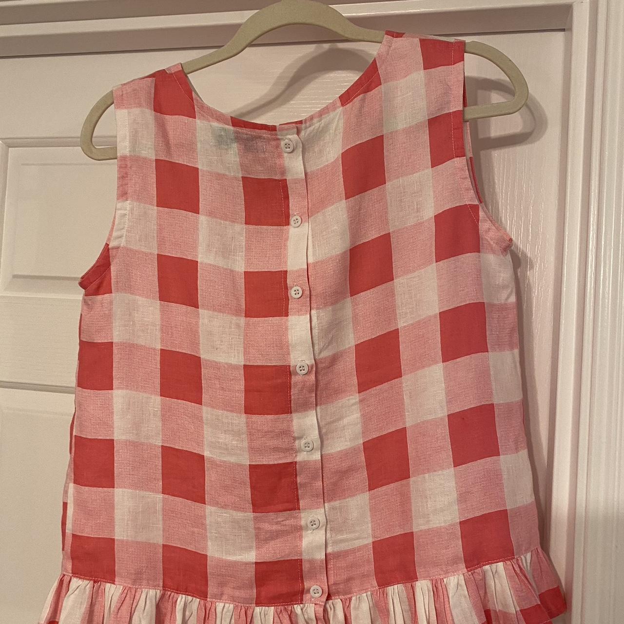 LJC Designs - Pink Check Top - Size Small - Shipping... - Depop
