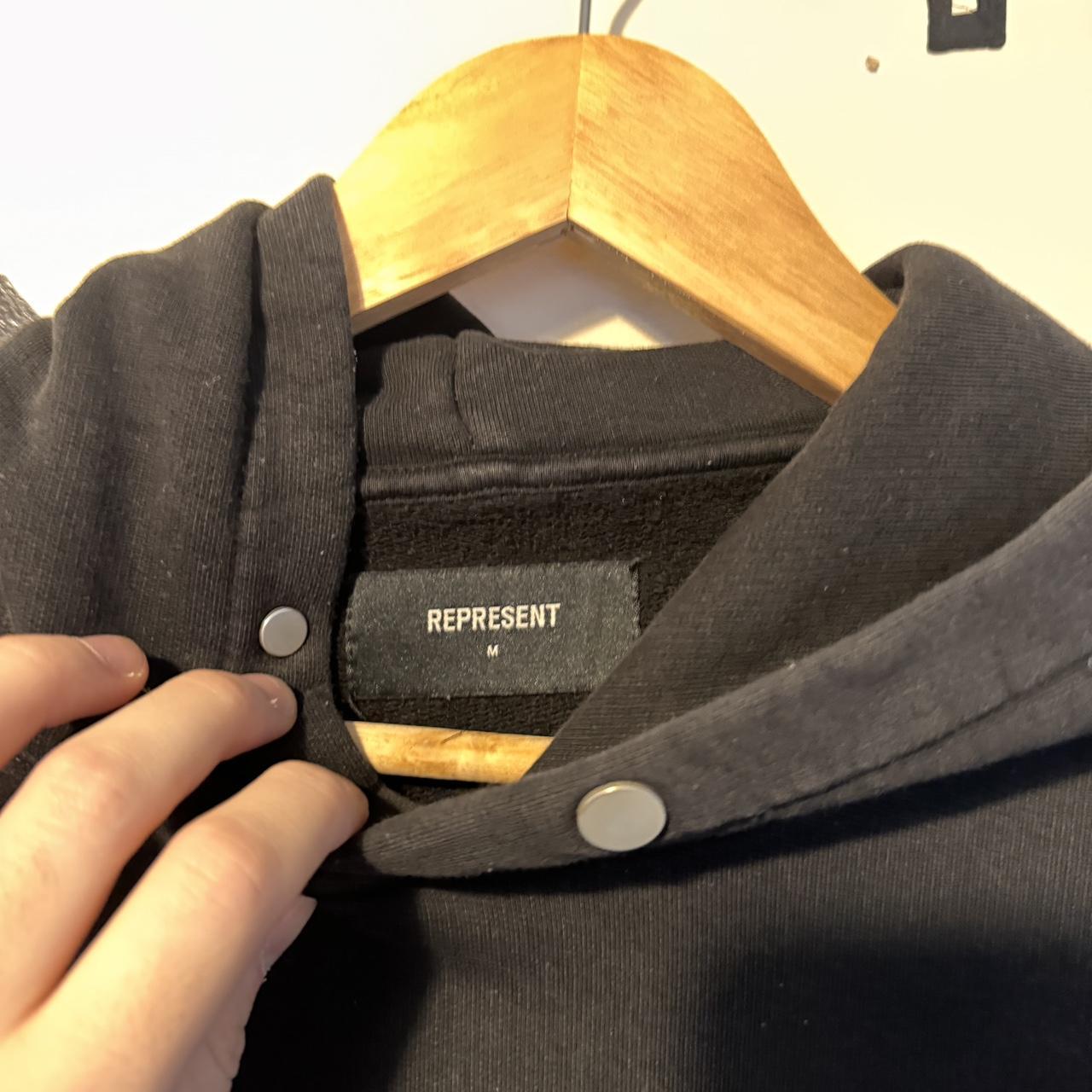 Represent Design Studio Hoodie Black Sz... - Depop