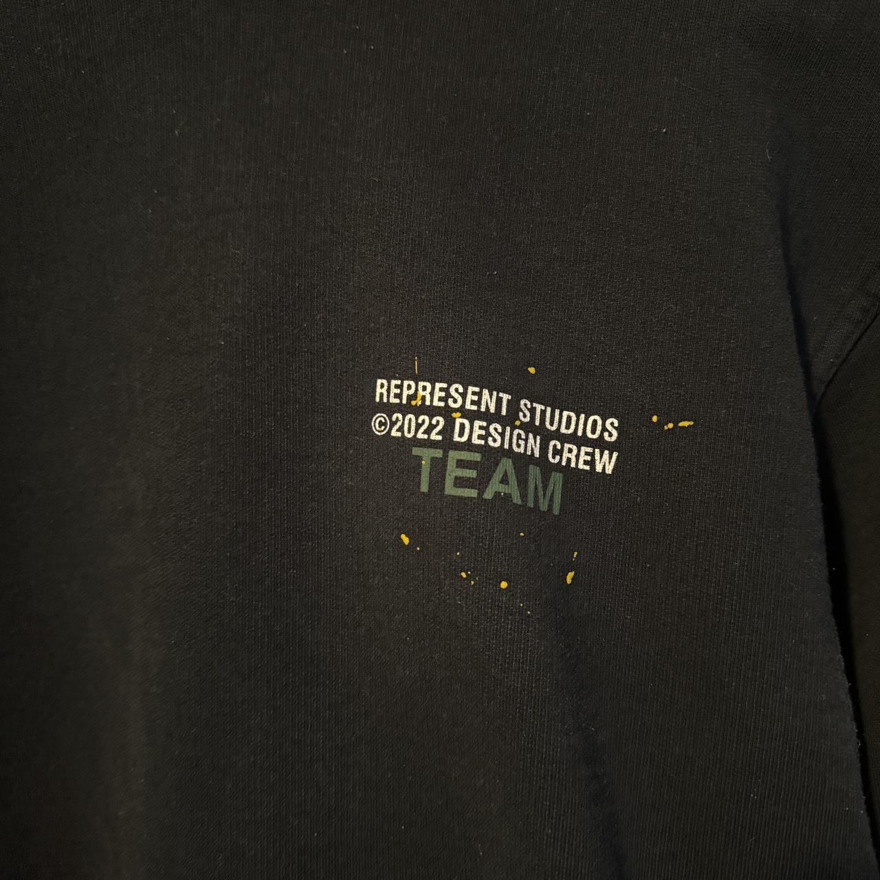 Represent Design Studio Hoodie Black Sz... - Depop