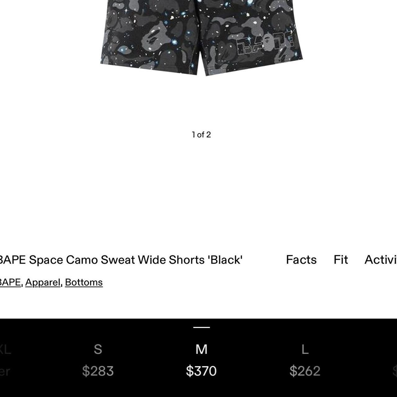 Bape Shorts Galaxy bape Good detail , one of a kind... - Depop