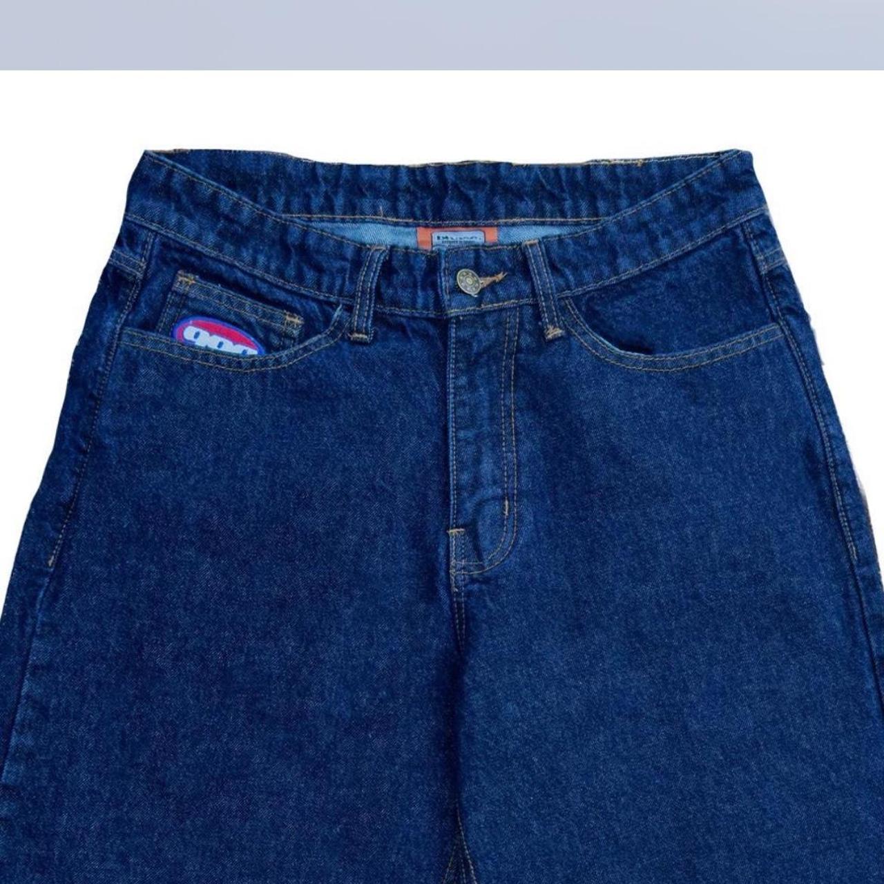 navy blue phase london jorts size small 28/30 waist... - Depop