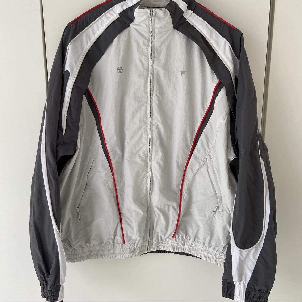 Fila x Slam Jam redefined track jacket in grey -... | Depop