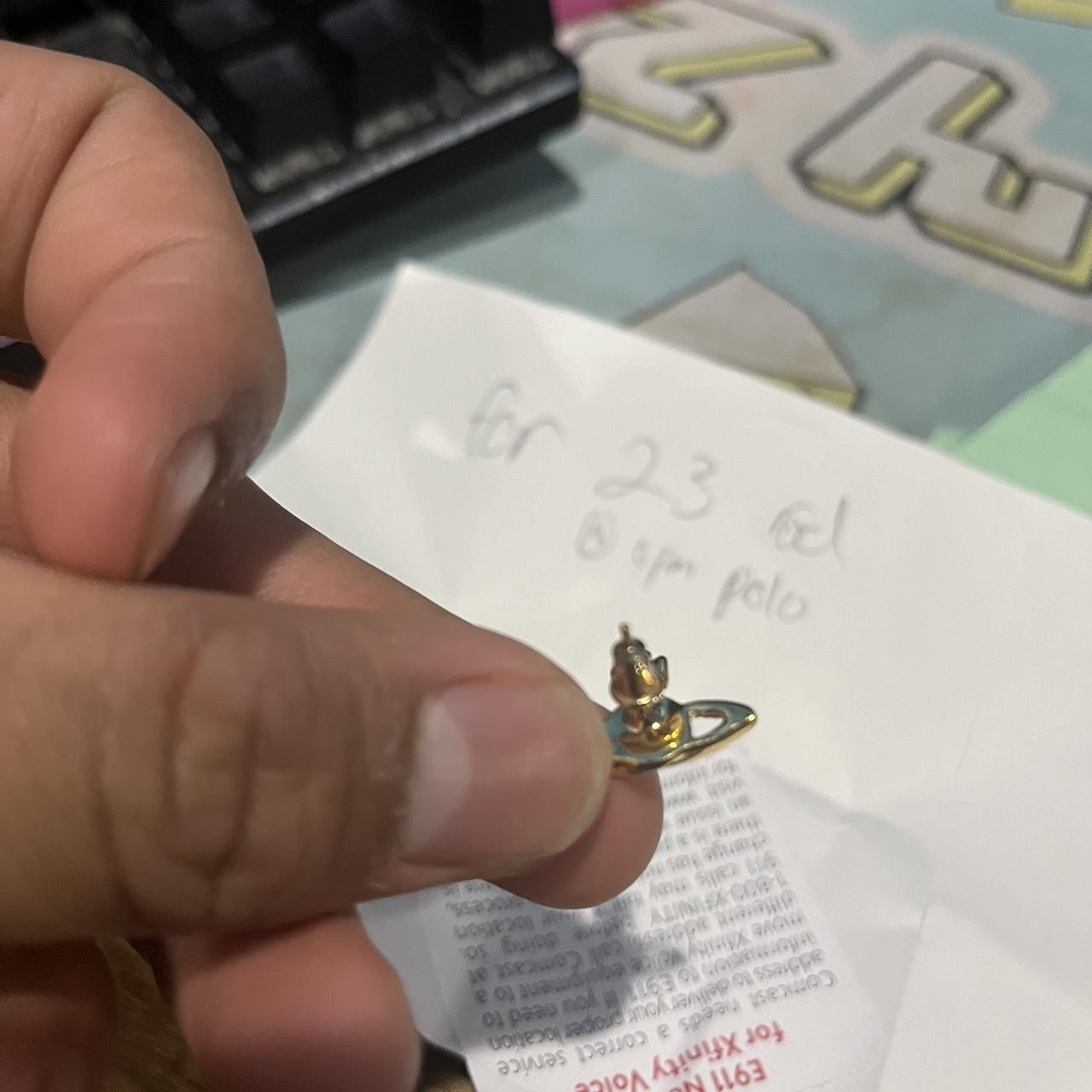 Vivienne Westwood Gold Earrings smaller vw earrings... - Depop