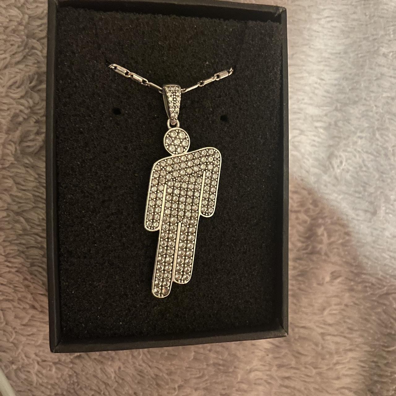 Official Billie Eilish silver rhinestone blohsh. - Depop