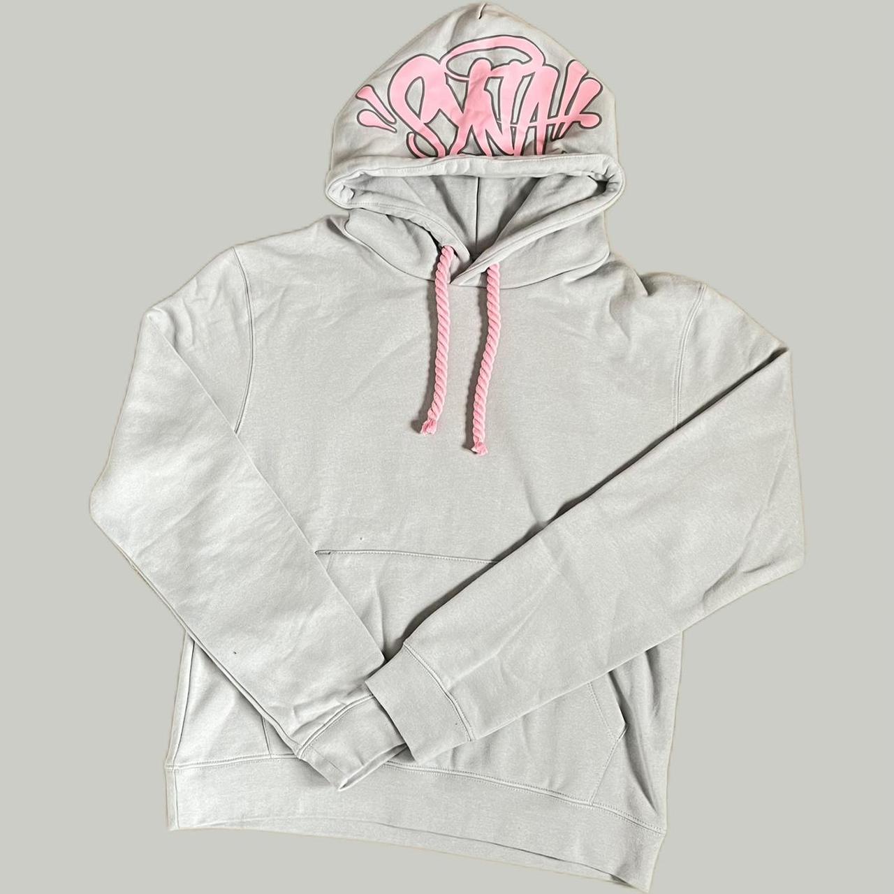 syna world tracksuit grey and pink size L Brand... - Depop