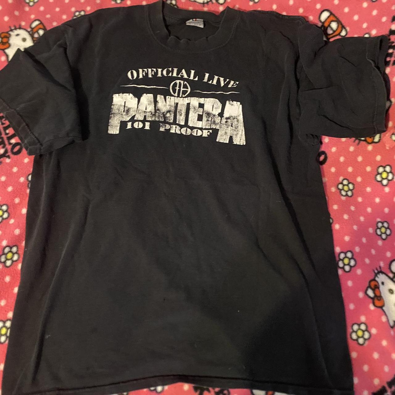 Vintage L pantera band T shirt - Depop