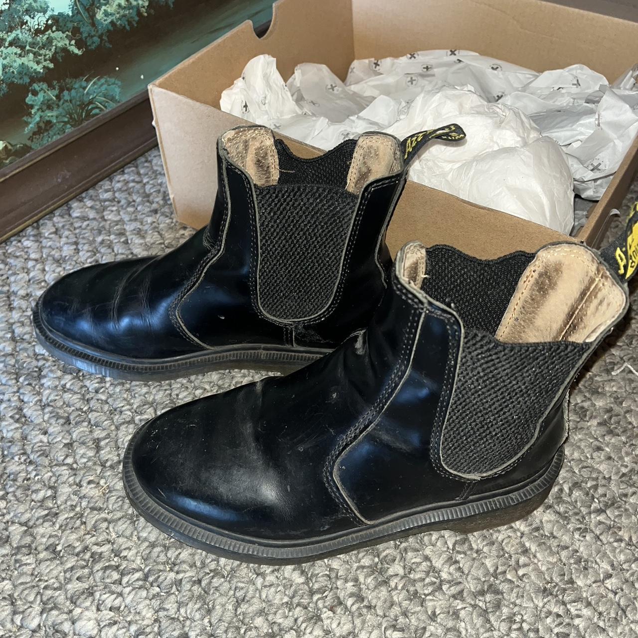 Doc Martin Chelsea black Boots - worn only a handful... - Depop