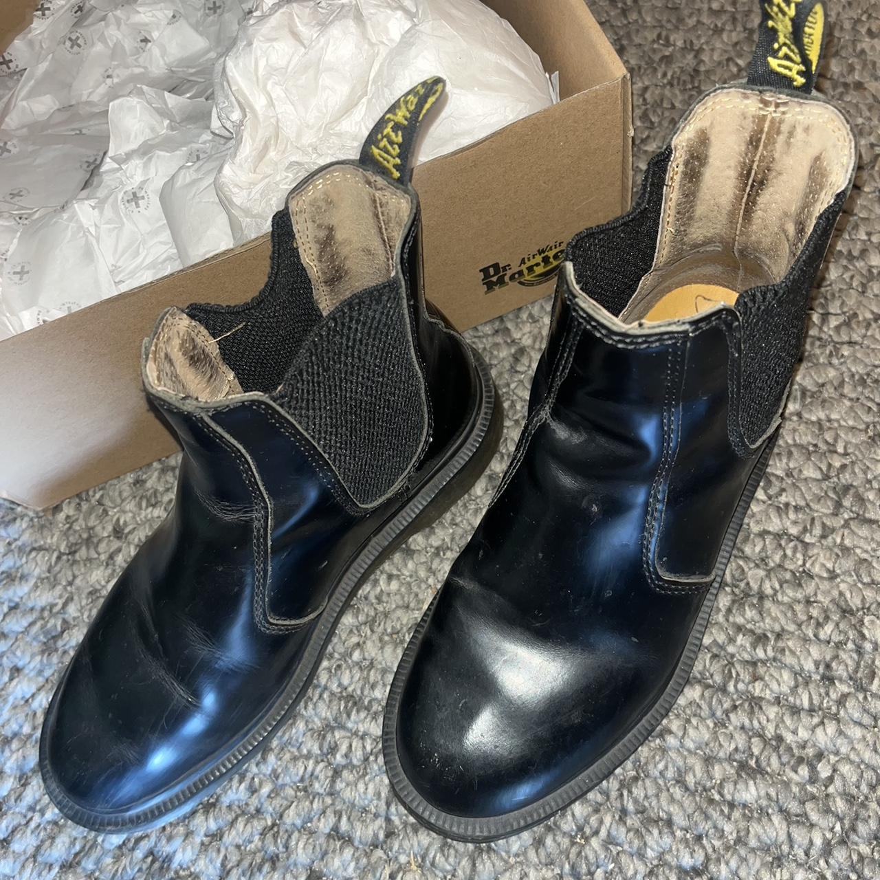 Doc Martin Chelsea black Boots - worn only a handful... - Depop