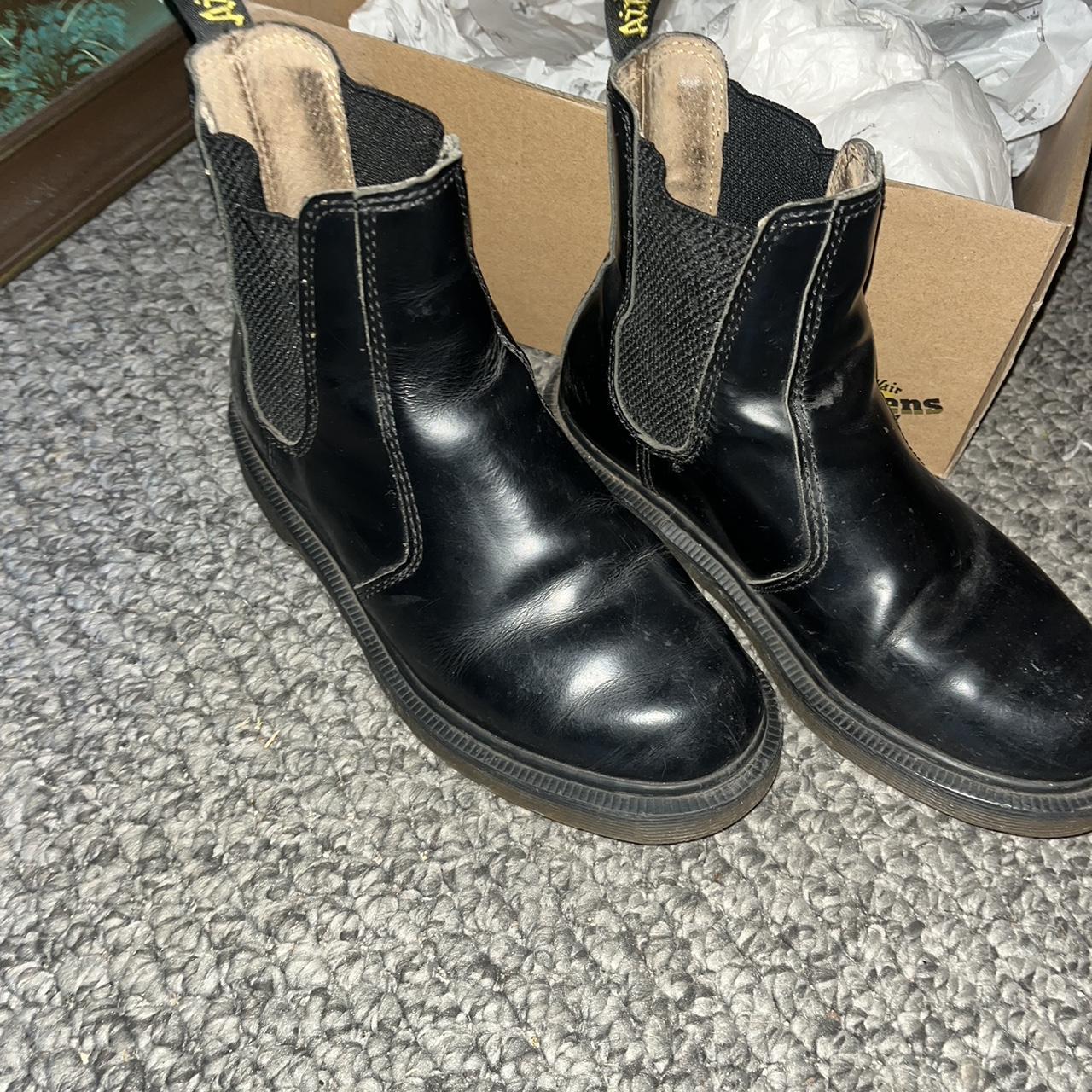 Doc Martin Chelsea black Boots - worn only a handful... - Depop