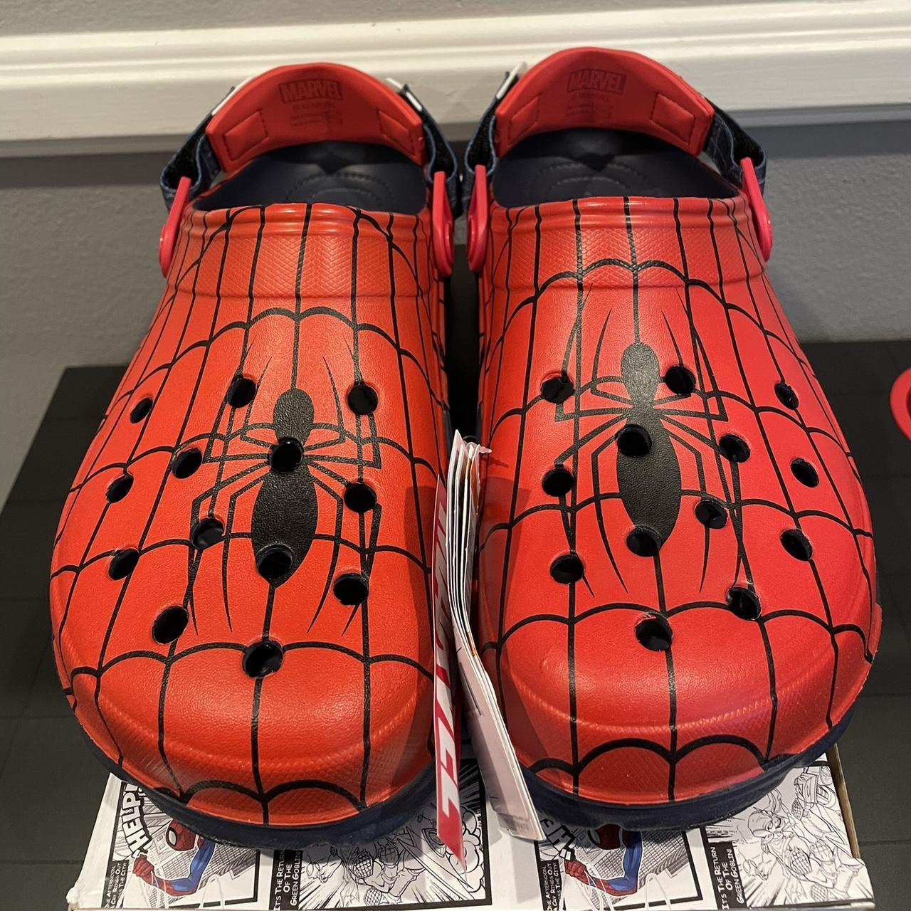 Marvel Spider-Man Crocs Brand new Sizes 9 men’s... | Depop