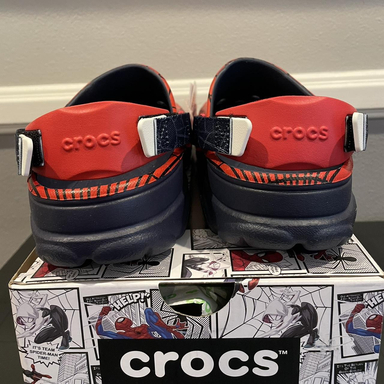Marvel Spider-Man Crocs Brand new Sizes 9 men’s... | Depop