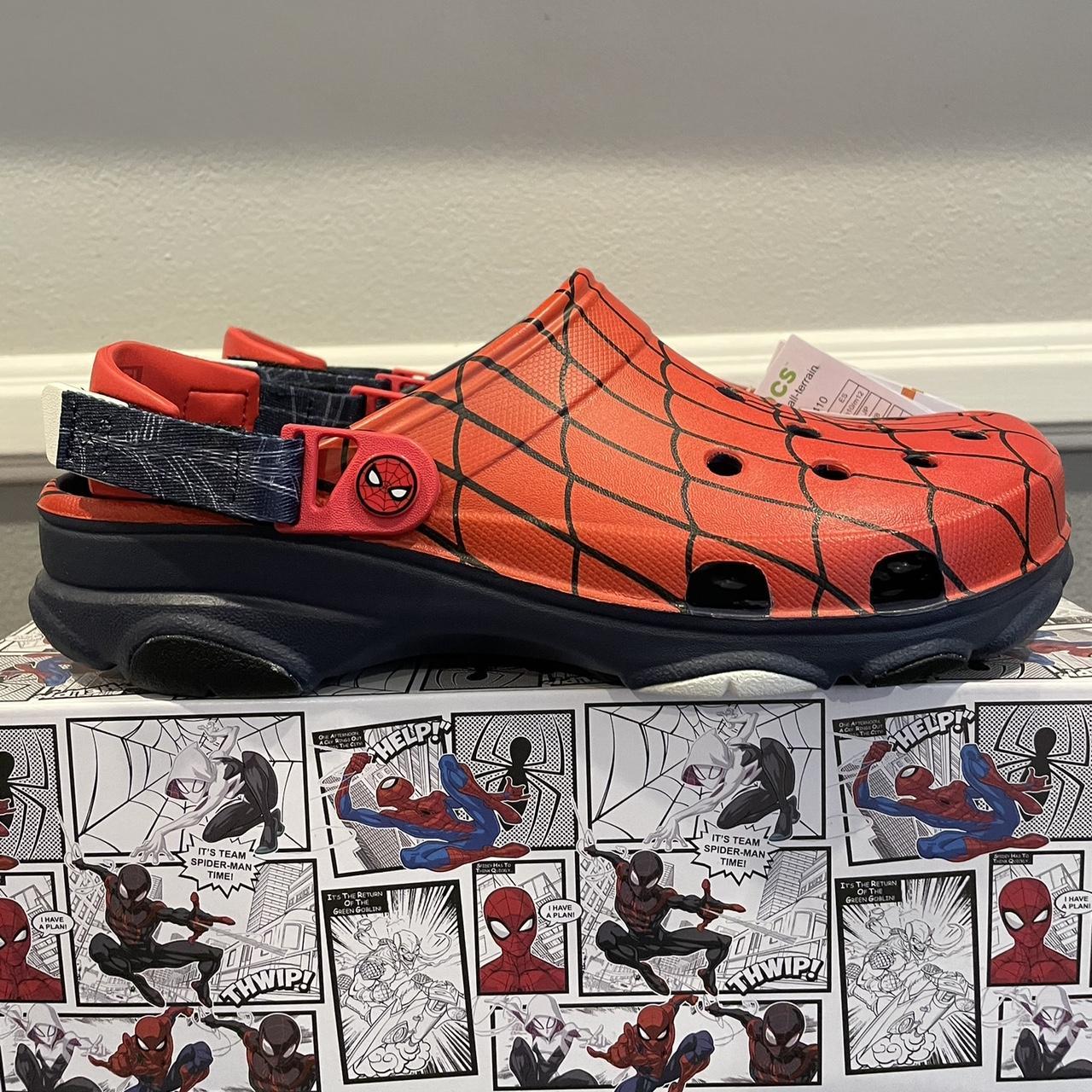 Marvel Spider-Man Crocs Brand new Sizes 9 men’s... | Depop