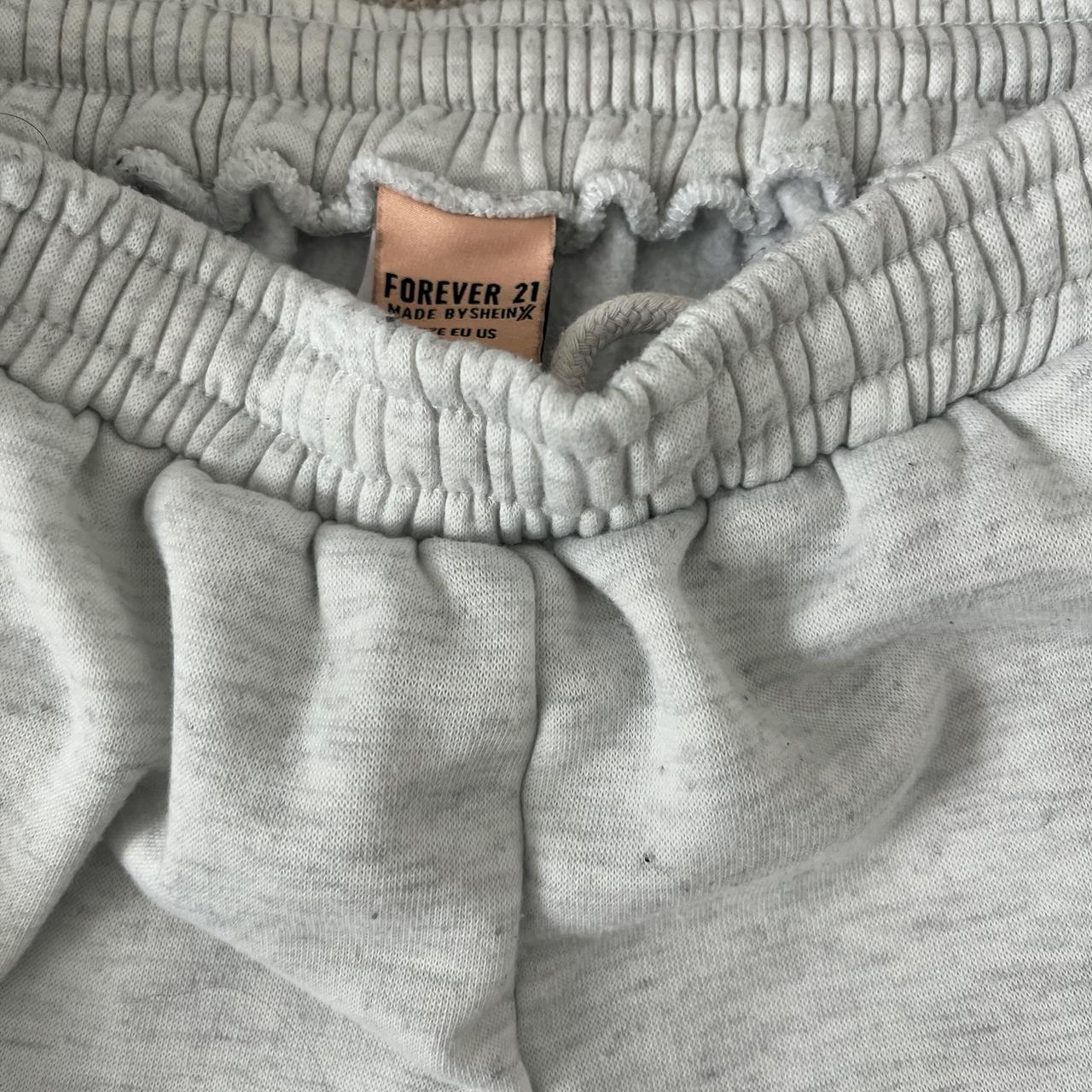 thick grey baggy wide leg sweats only worn once... | Depop