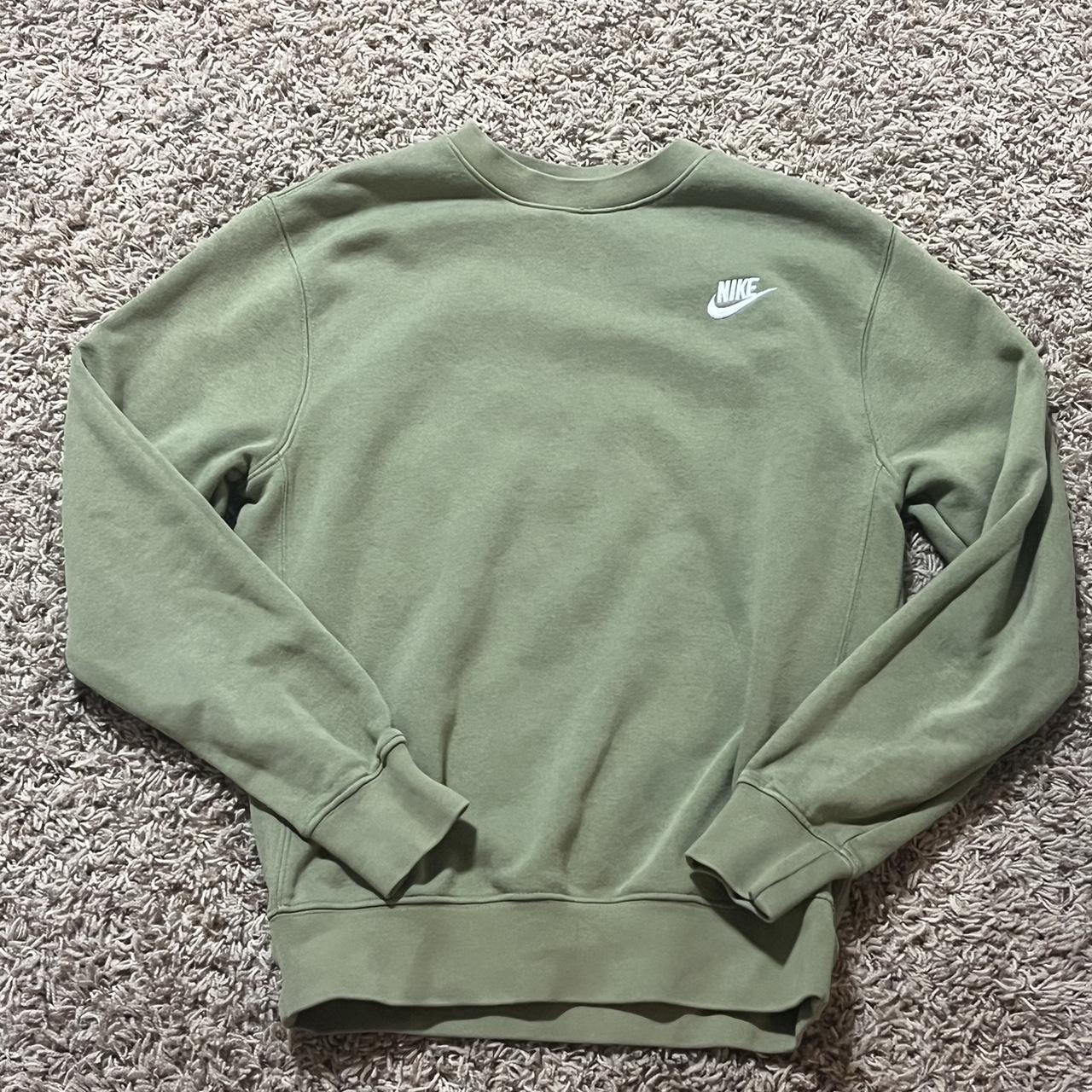 Vintage green Nike hoodie XS Cool green color with... - Depop