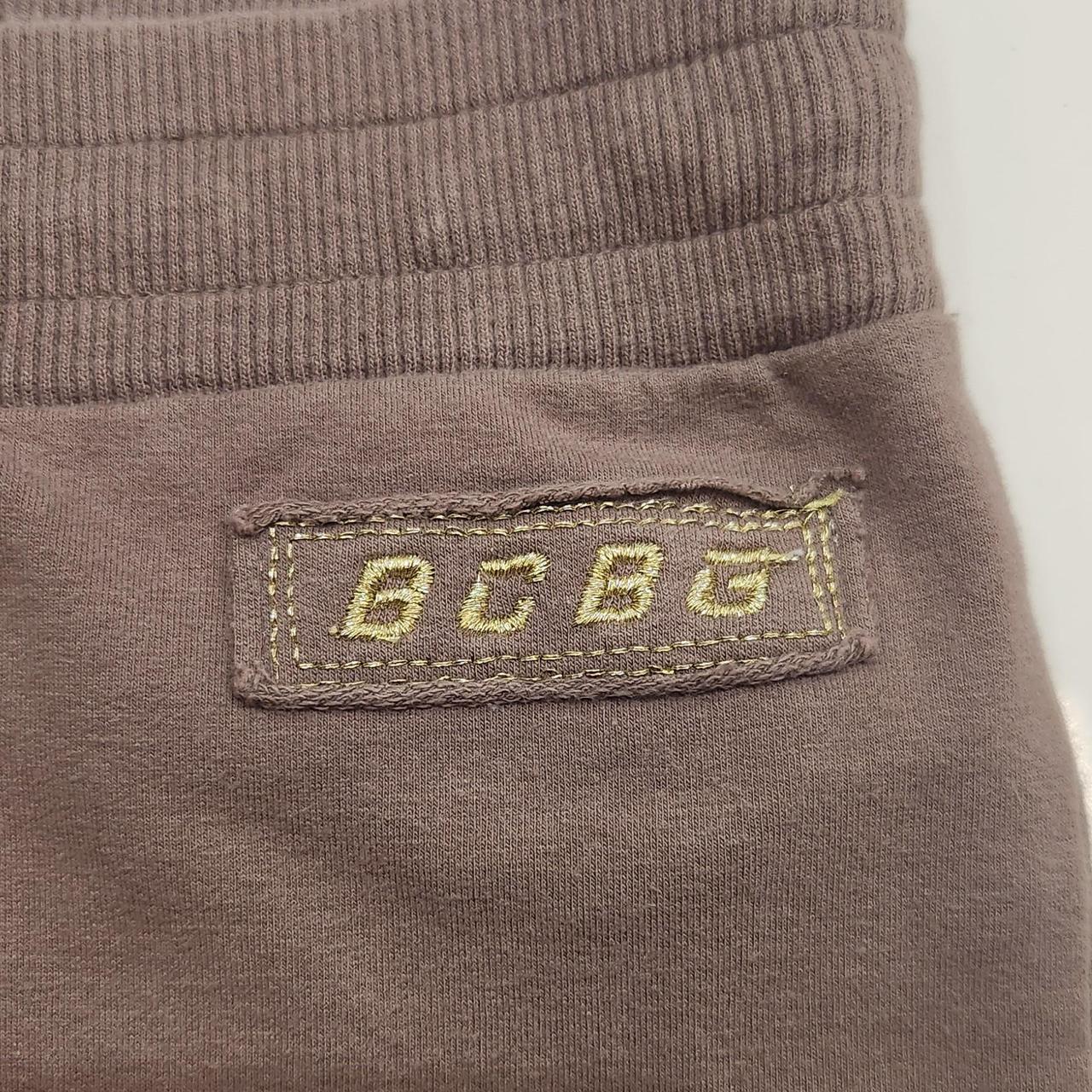 BCBG Max Azria Logo Cropped Sweatpants Brown... | Depop