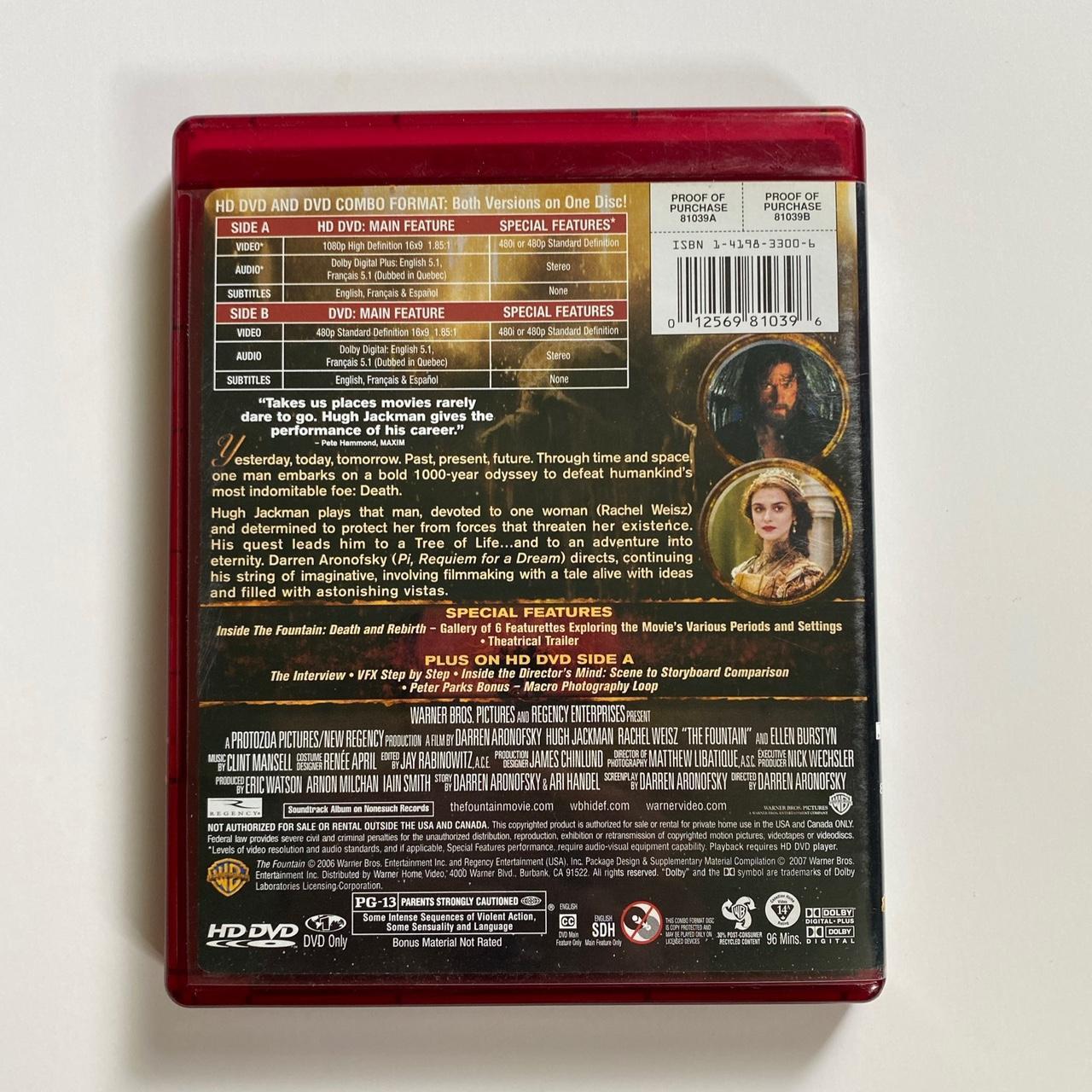 The Fountain HD DVD - 2007 - Bilingual... - Depop