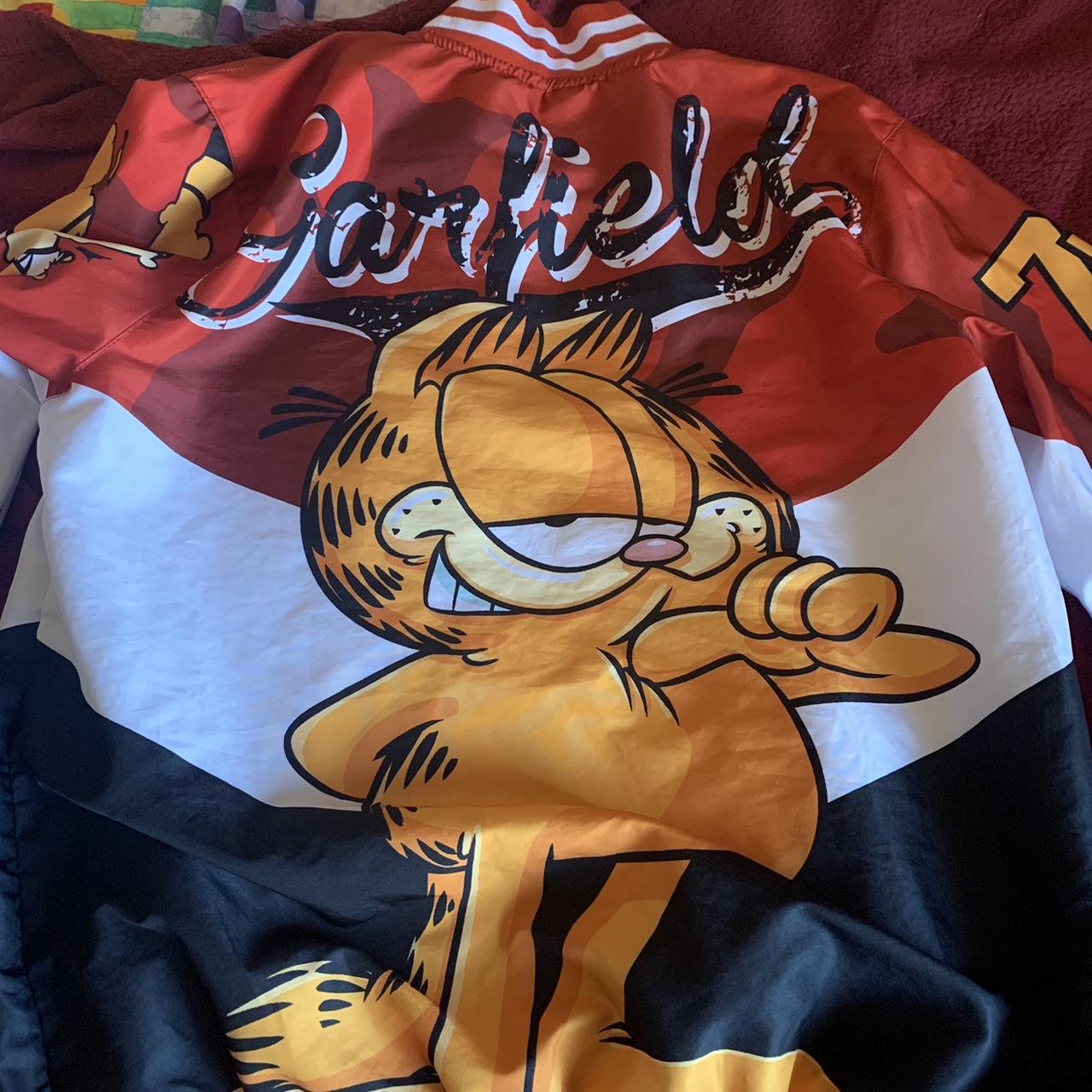 vintage Members only Garfield varsity windbreaker... - Depop