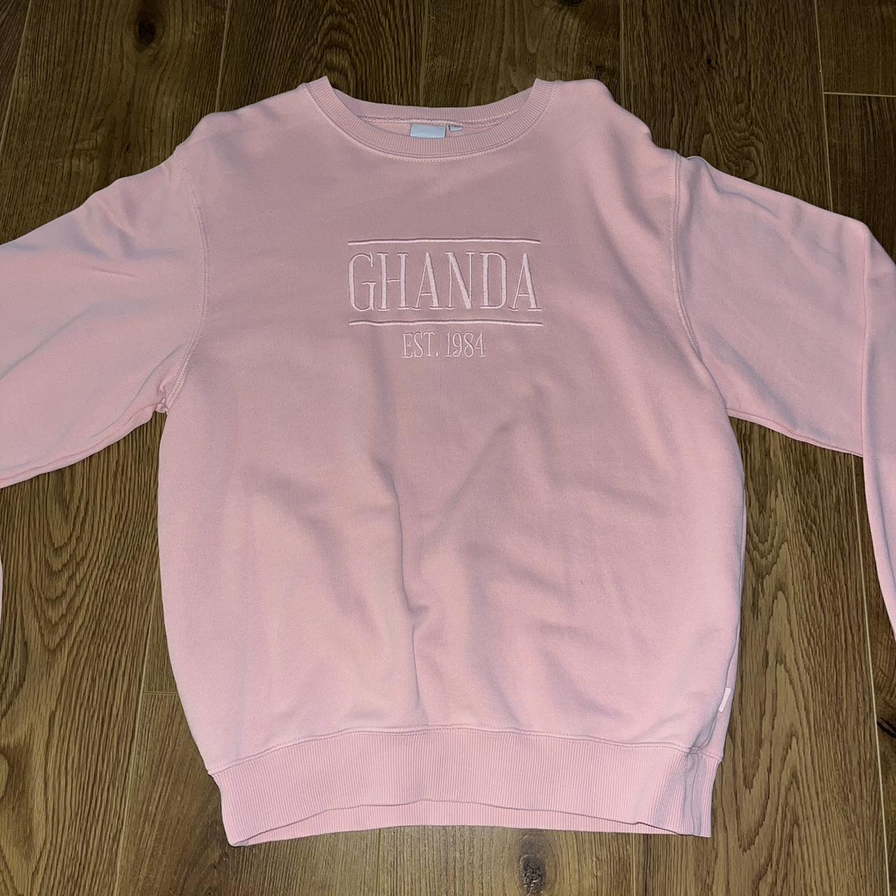 Ghanda pink crew neck Size 8 Would fit size XS or... - Depop