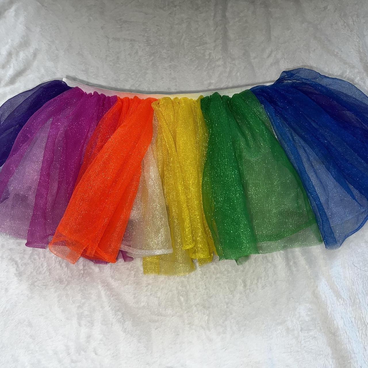 Clown activities 🤡 🖤 Fluffy layered Rainbow TUTU 🌈... - Depop